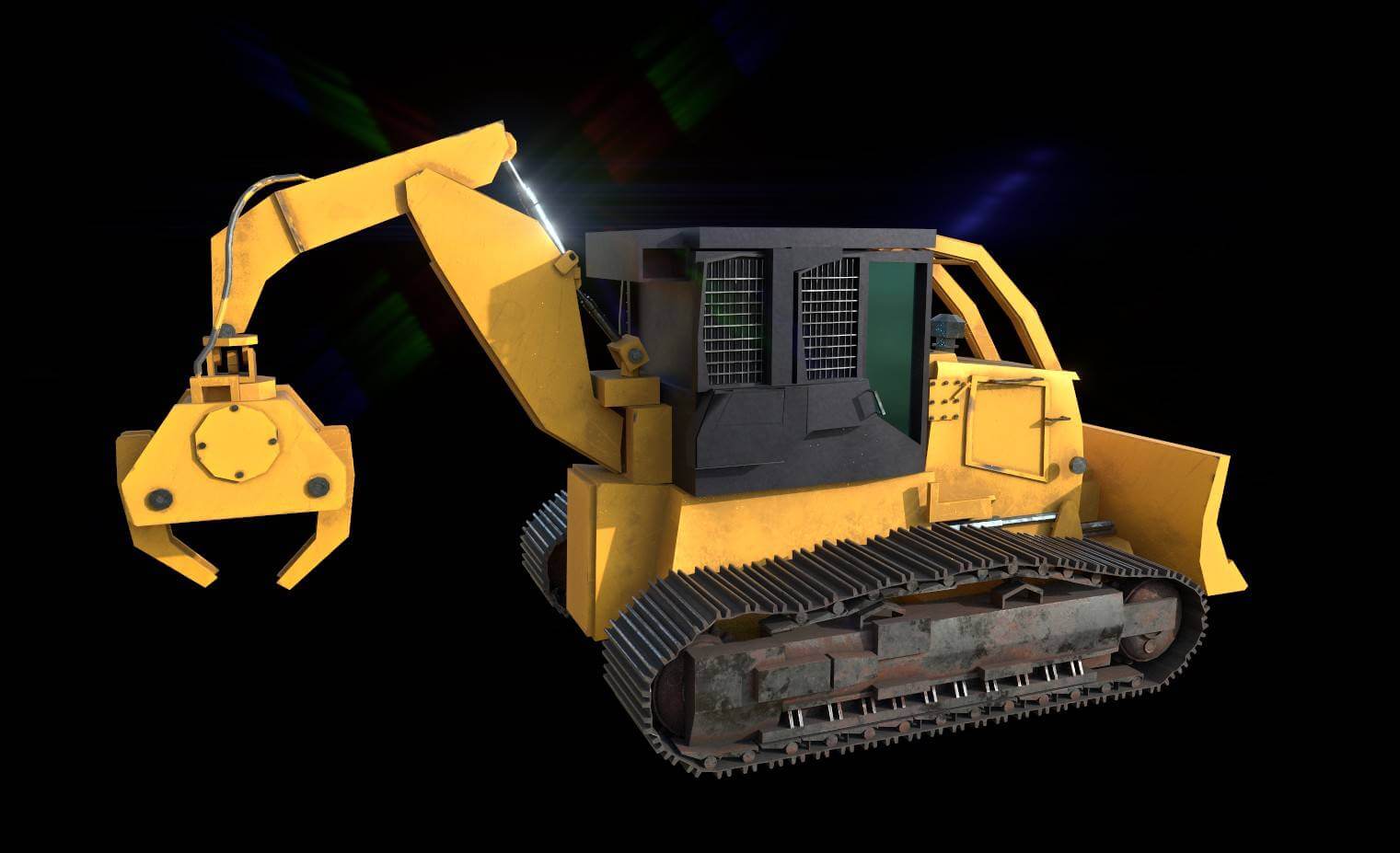 Track Skidder - 3D Model by 3dstudio