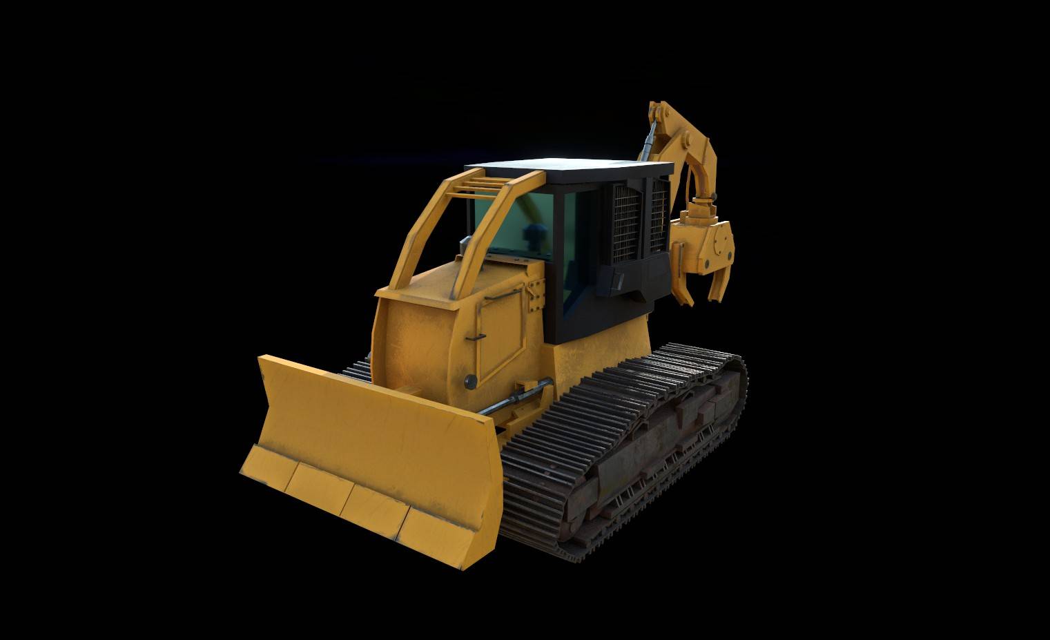 Track Skidder - 3D Model by 3dstudio