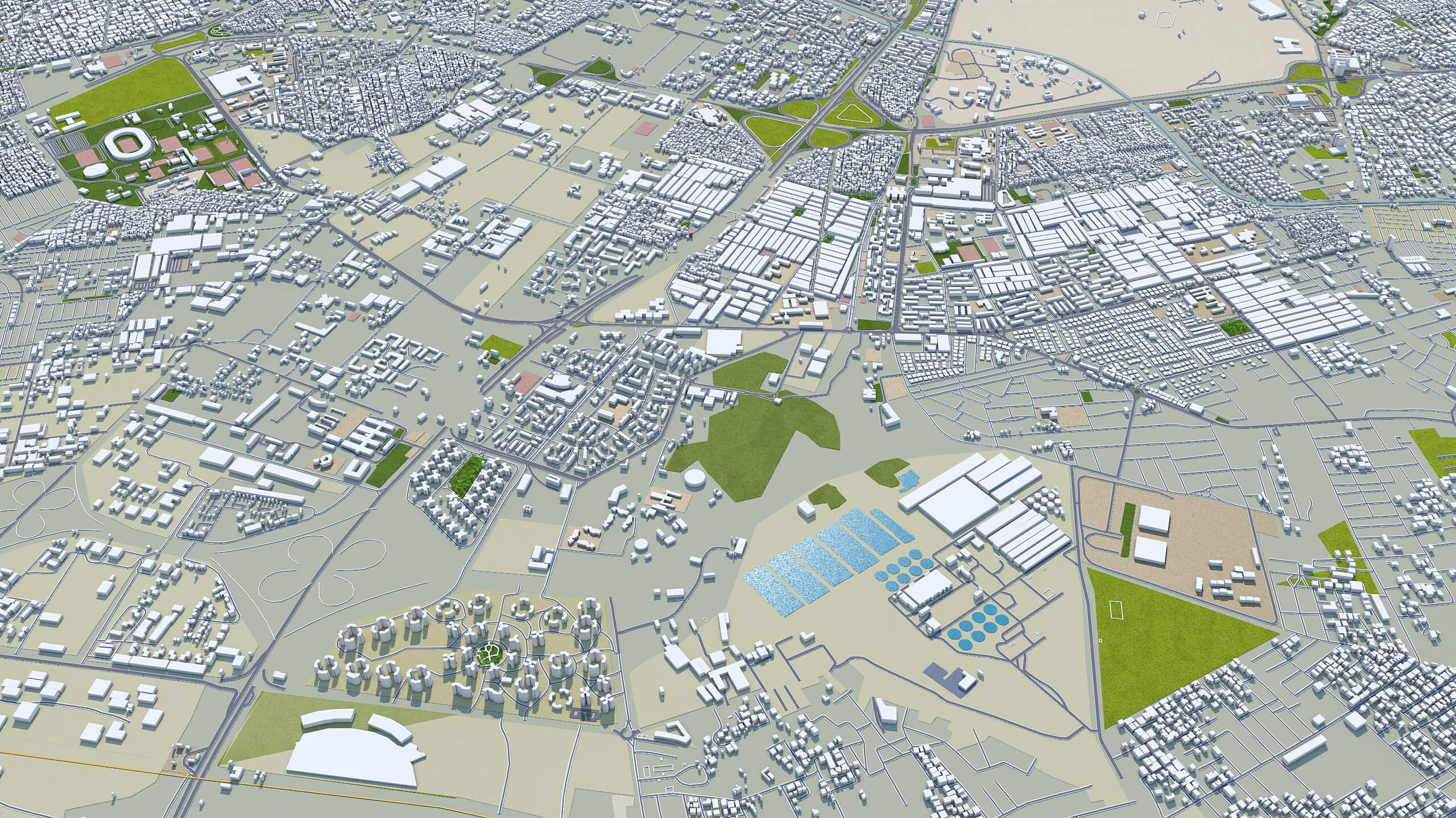 Tripoli City Libya 3D Model 60km by 3dstudio