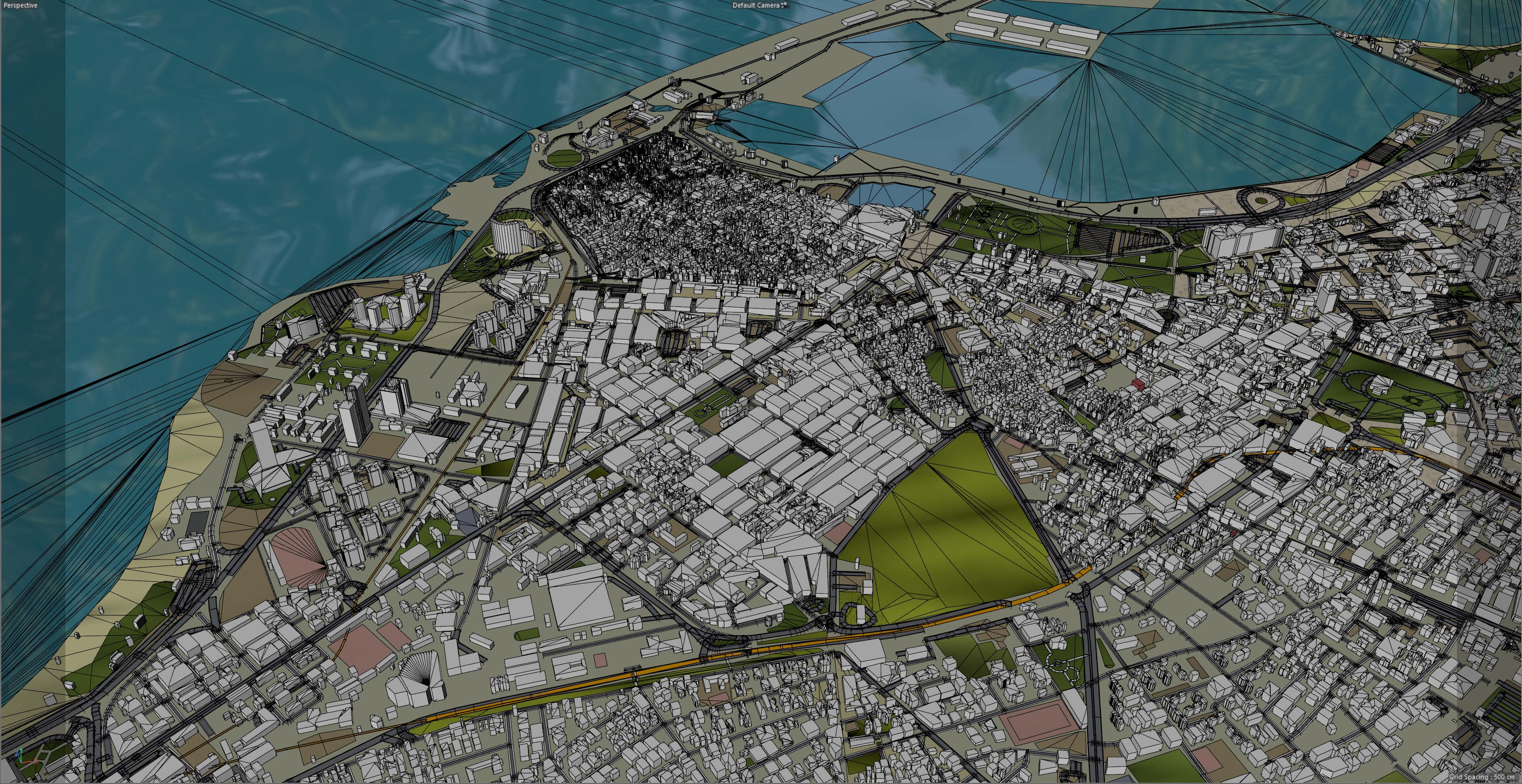 Tripoli City Libya 3D Model 60km by 3dstudio