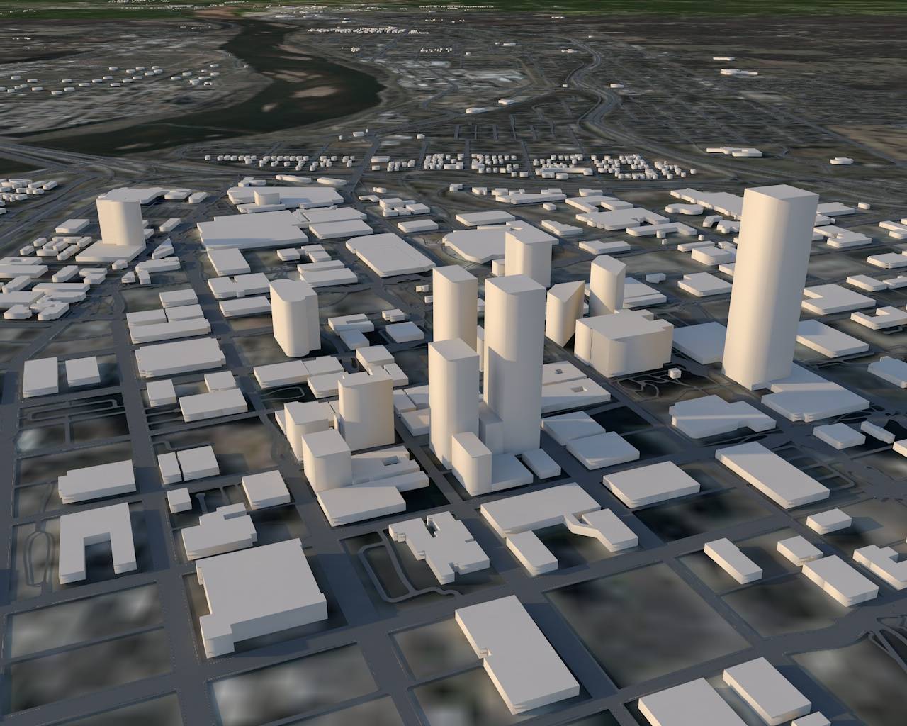 Tulsa Oklahoma - 3D Model by 3dstudio