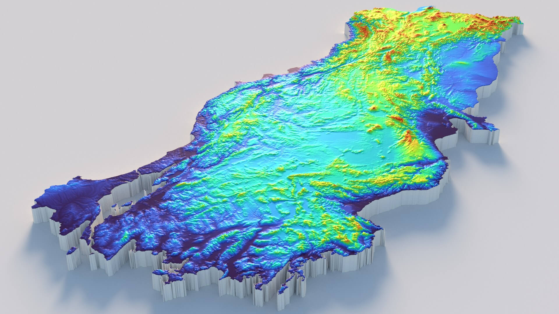 Turkey Terrain Map - 3D Model by 3dstudio