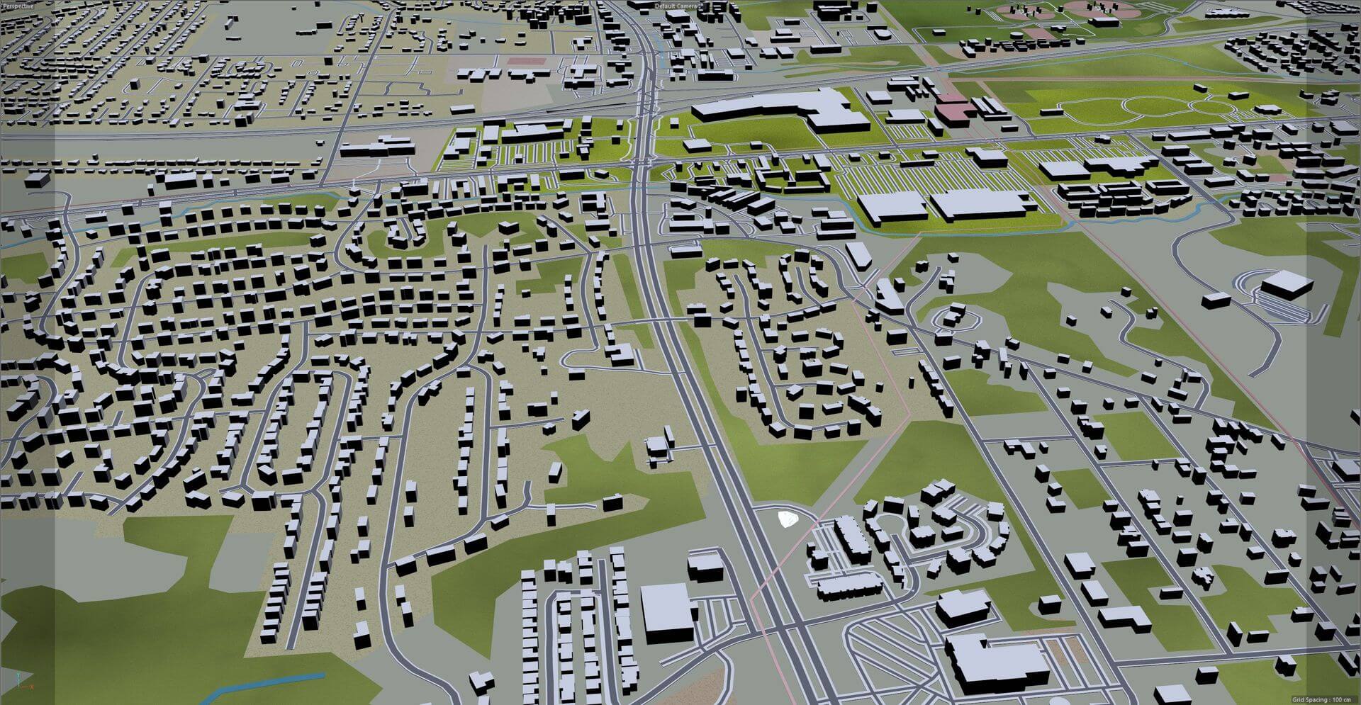 Tuscaloosa, Alabama USA 50km - 3D Model by 3dstudio