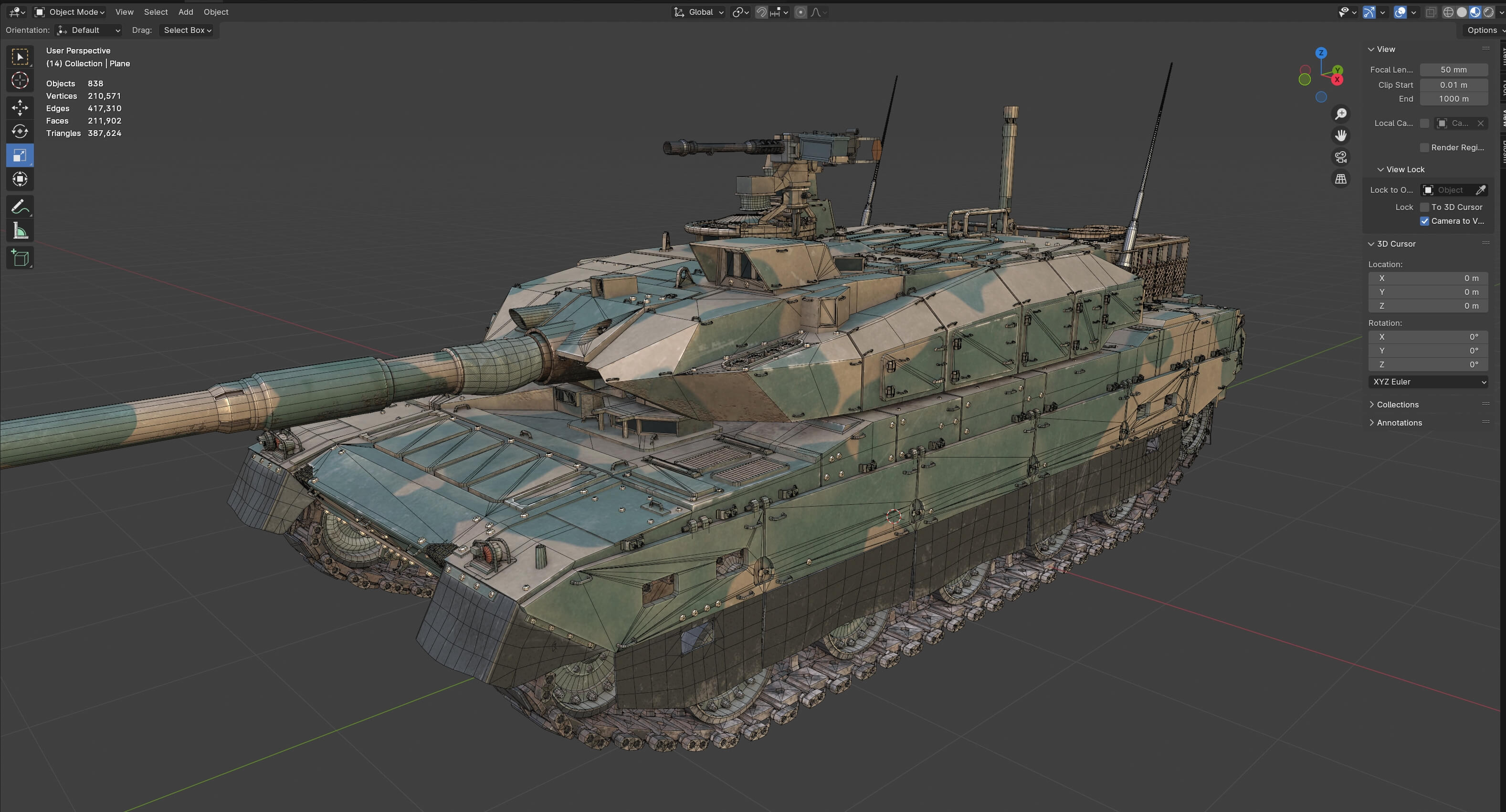 Type 10 Hitomaru MBT - 3D Model by 3dstudio