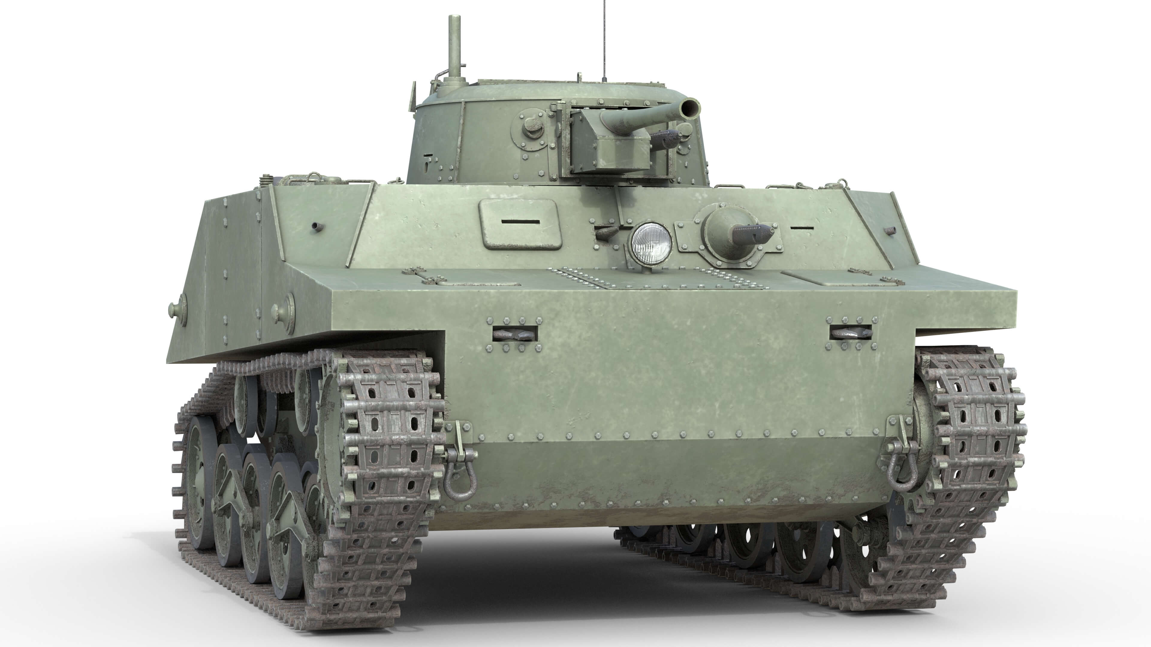 Type 2 Ka Mi Tank - 3D Model by 3dstudio