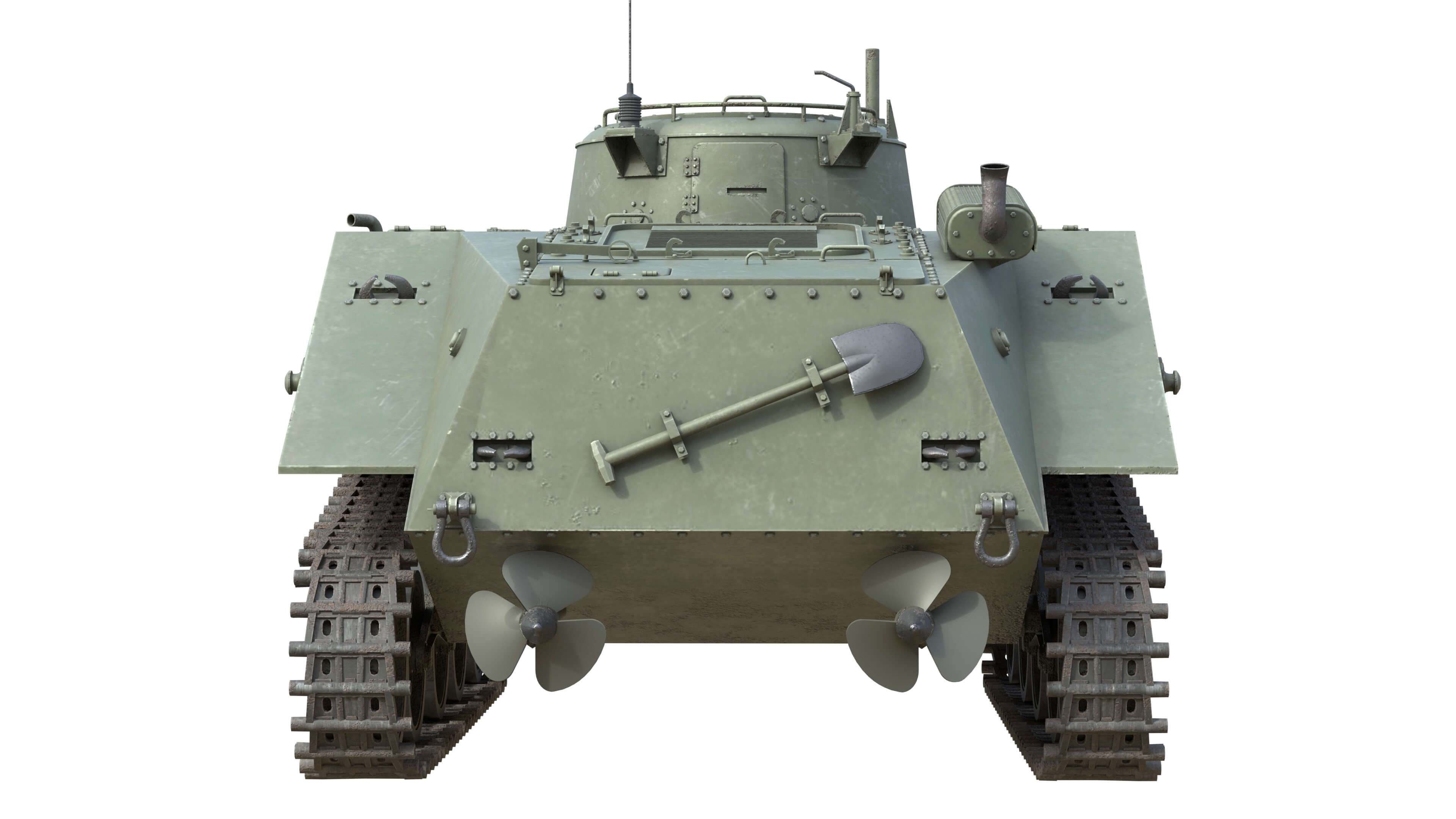 Type 2 Ka Mi Tank - 3D Model by 3dstudio