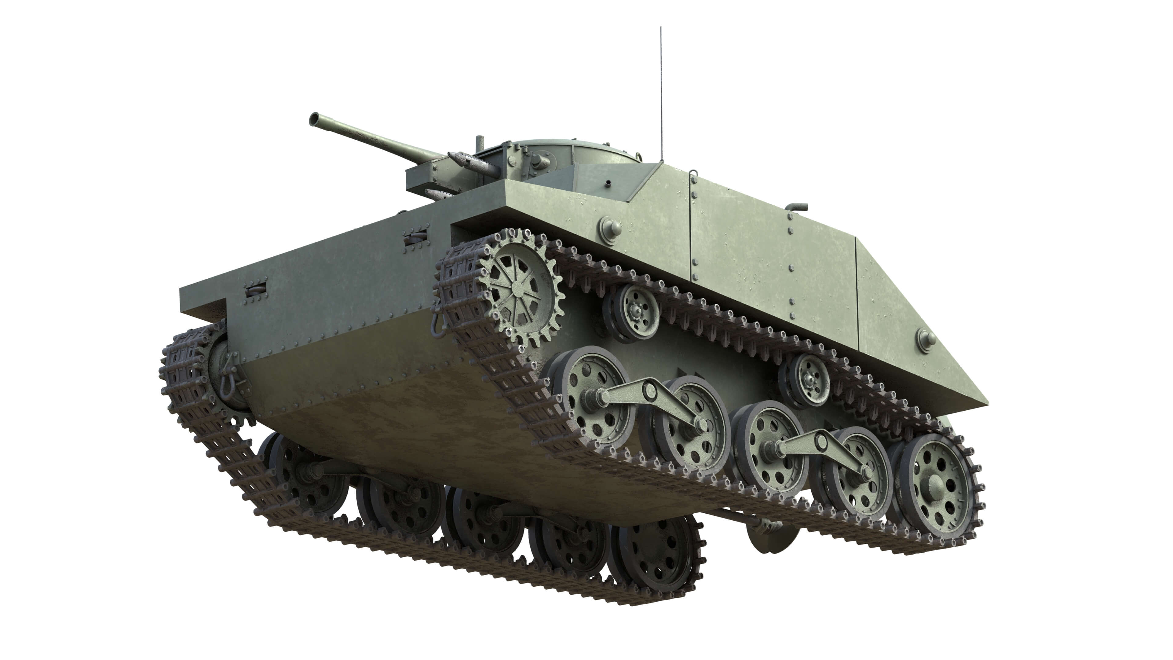 Type 2 Ka Mi Tank - 3D Model by 3dstudio
