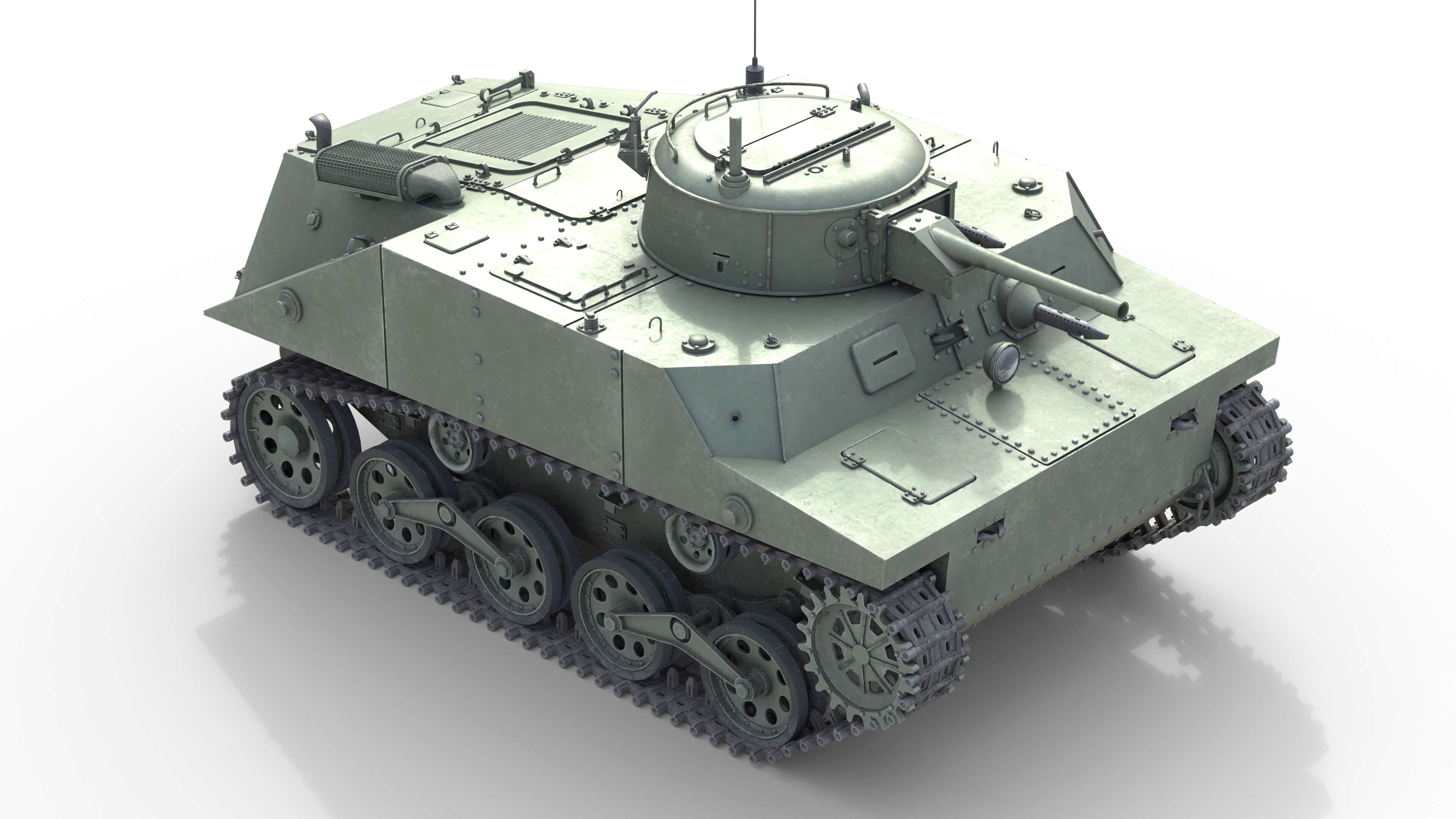 Type 2 Ka Mi Tank - 3D Model by 3dstudio