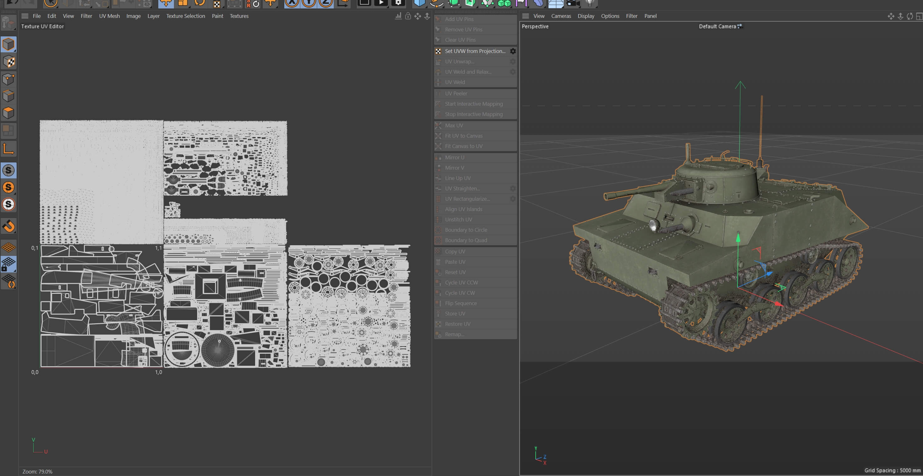 Type 2 Ka Mi Tank - 3D Model by 3dstudio