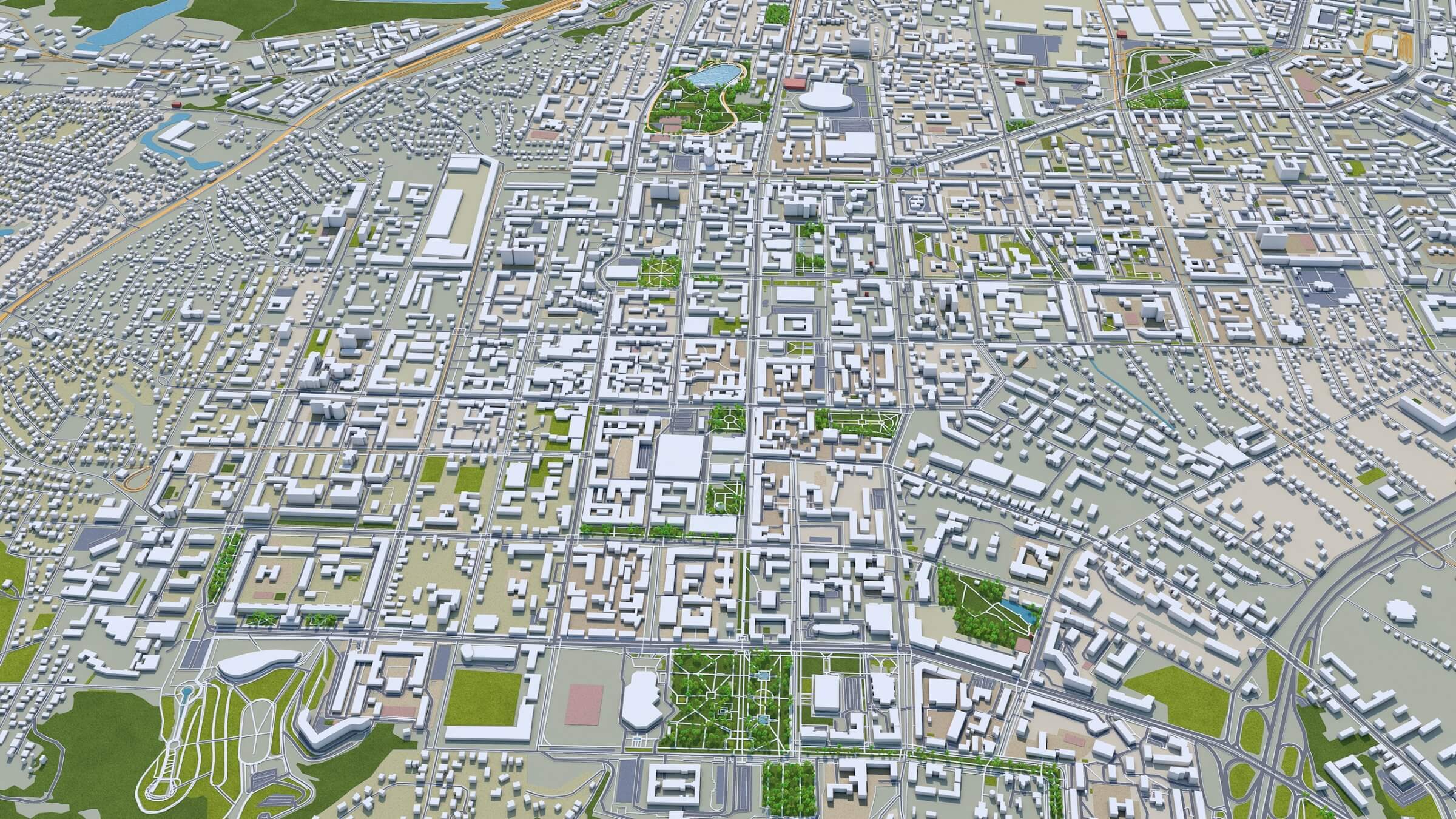 UFA, Russia 90km - 3D Model by 3dstudio