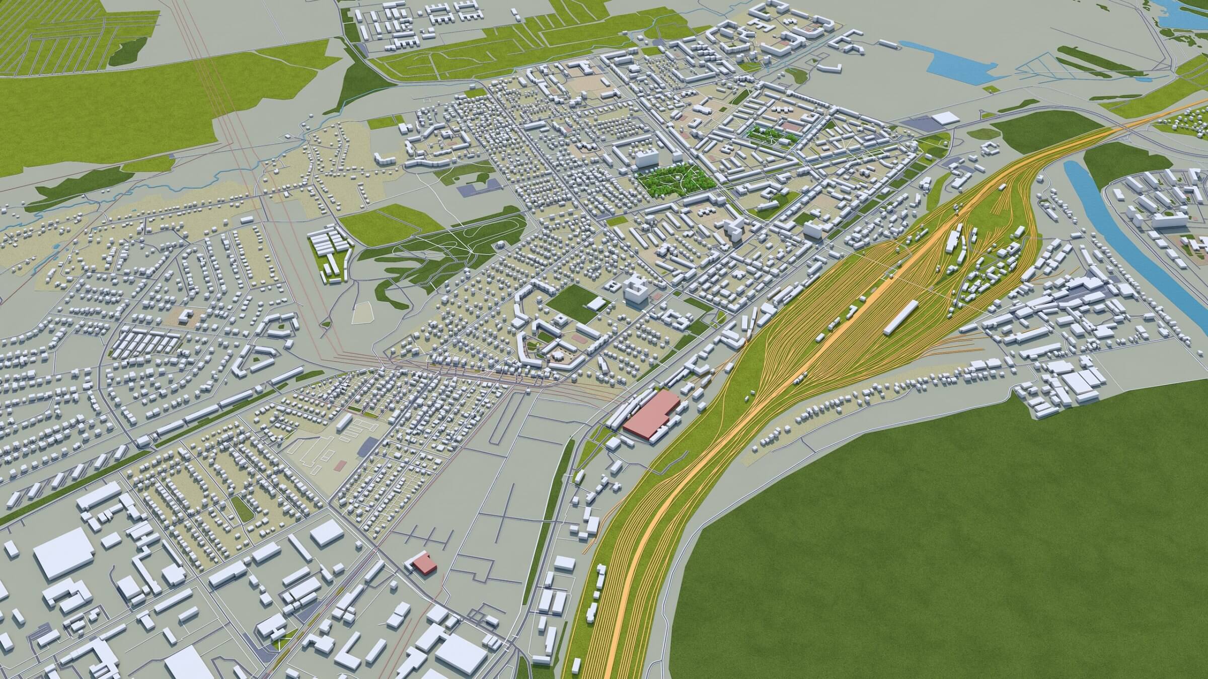 UFA, Russia 90km - 3D Model by 3dstudio
