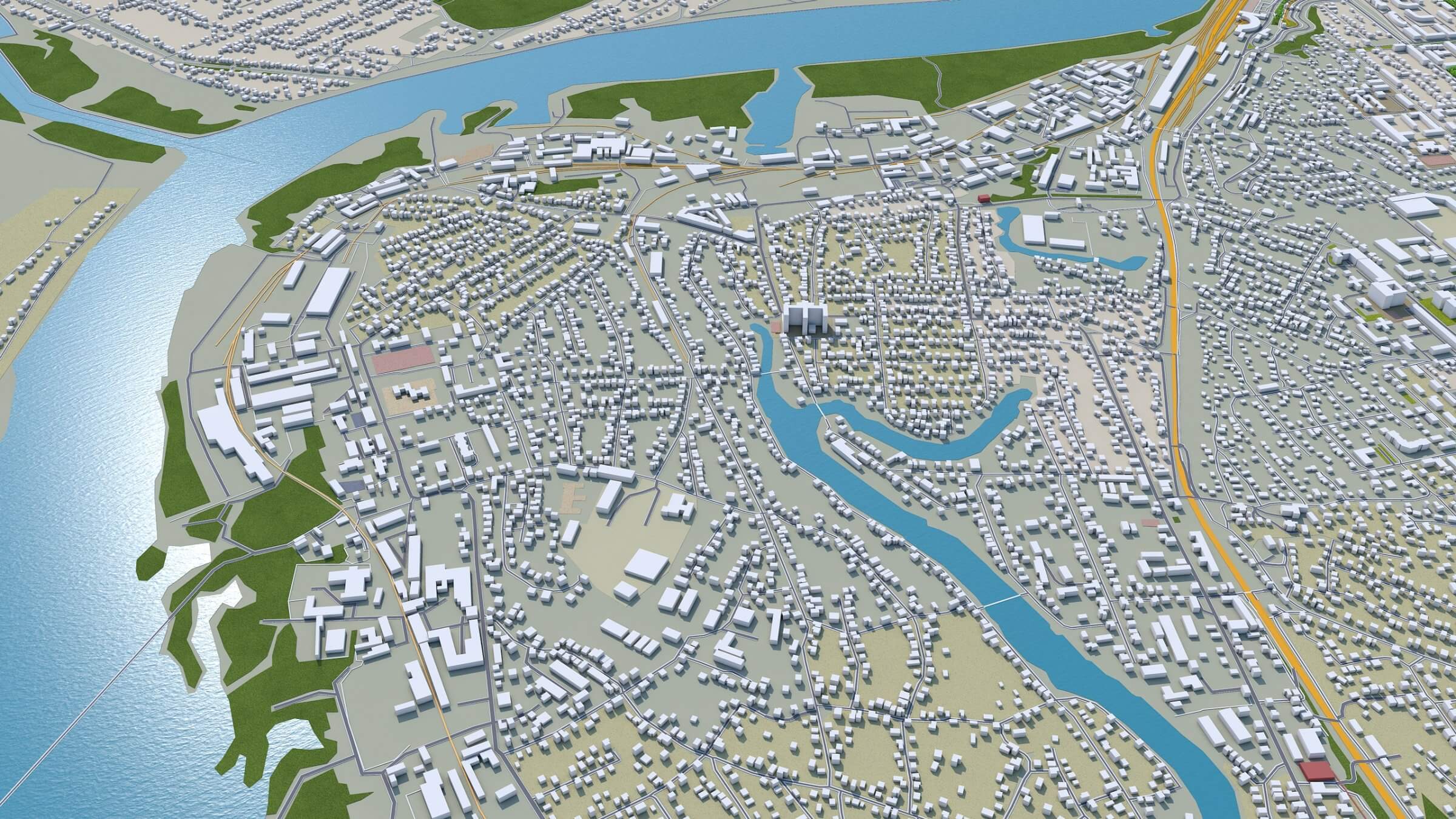 UFA, Russia 90km - 3D Model by 3dstudio