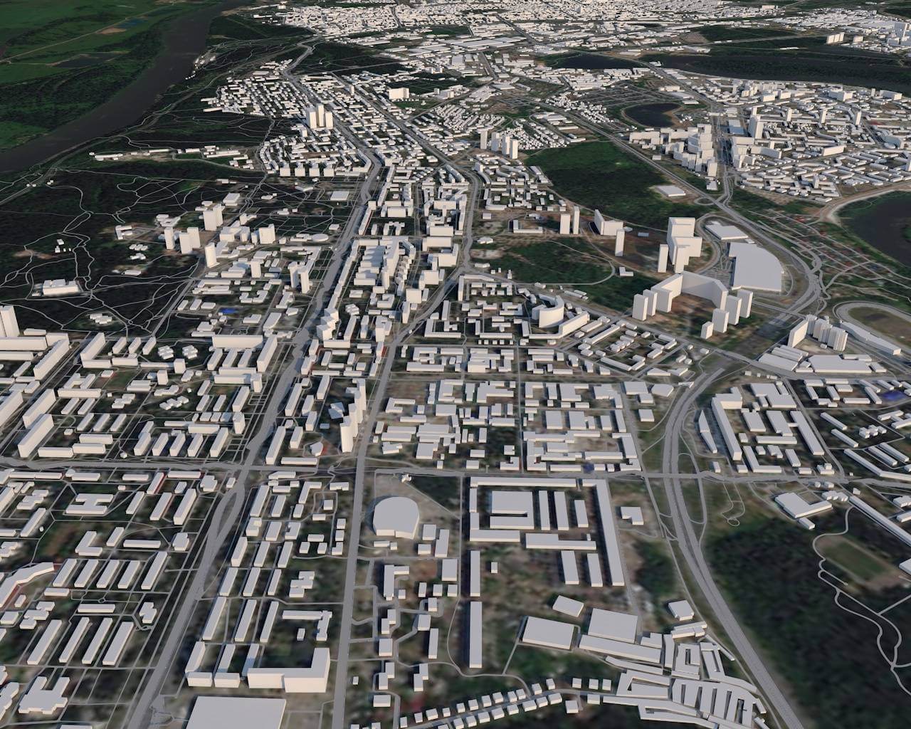 Ufa Russia - 3D Model by 3dstudio