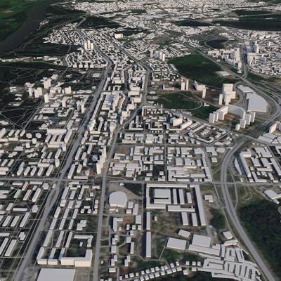 Ufa Russia - 3D Model by 3dstudio