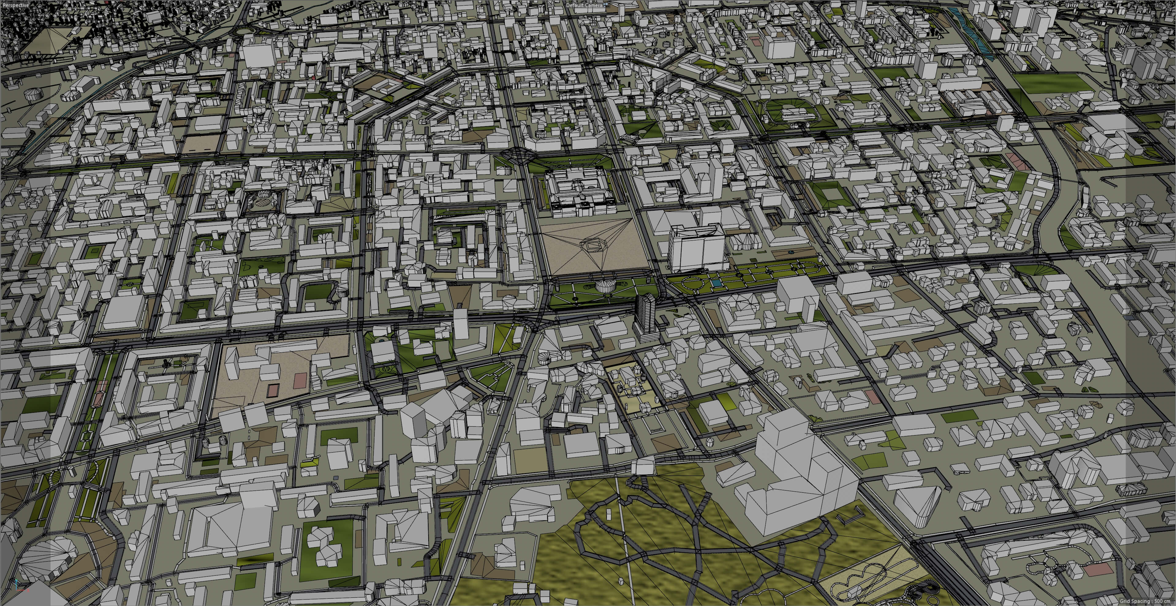 Ulaanbaatar City Mongolia 3D Model 50km by 3dstudio