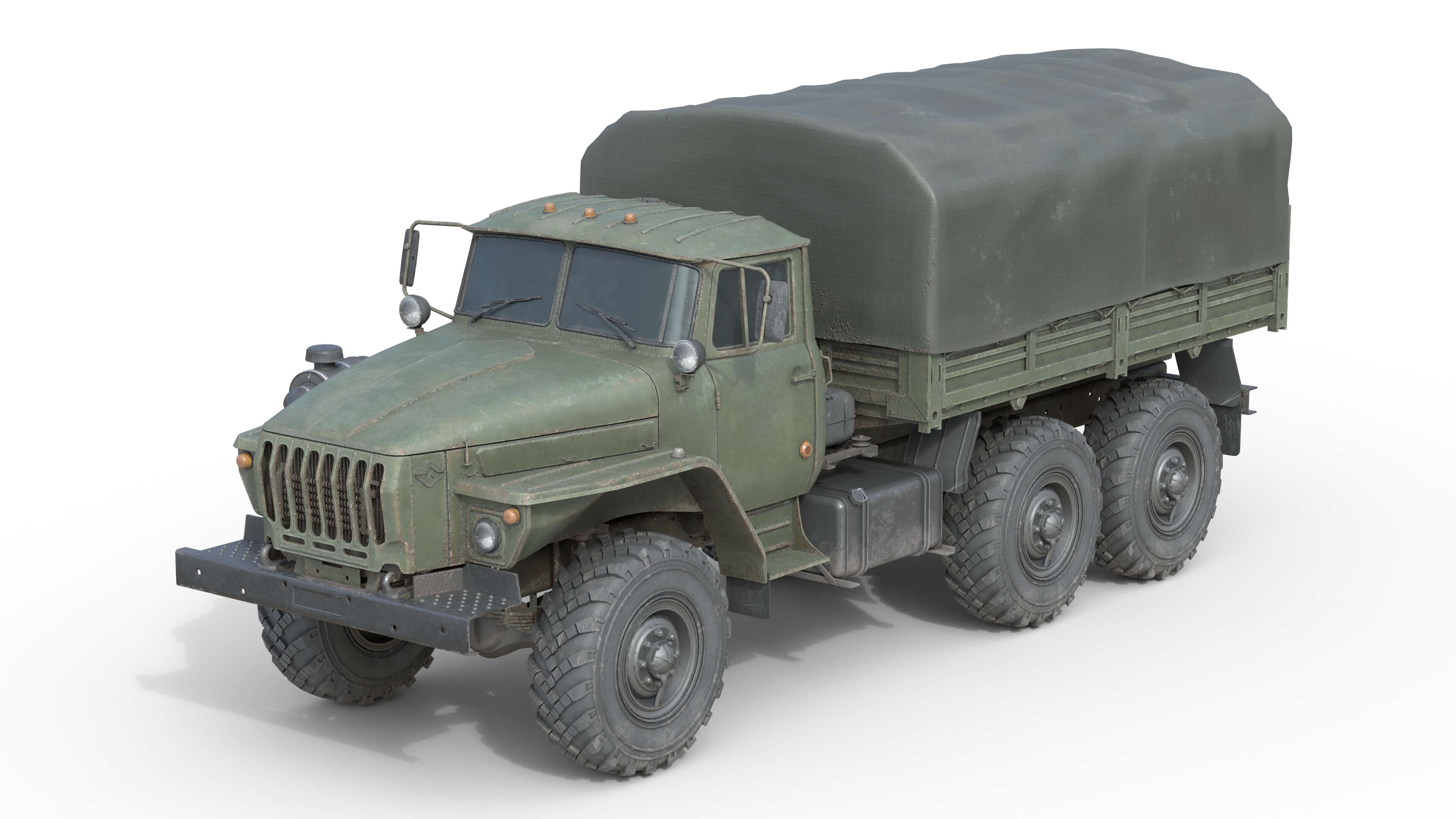 Ural 4320 Military Truck - 3D Model by 3dstudio
