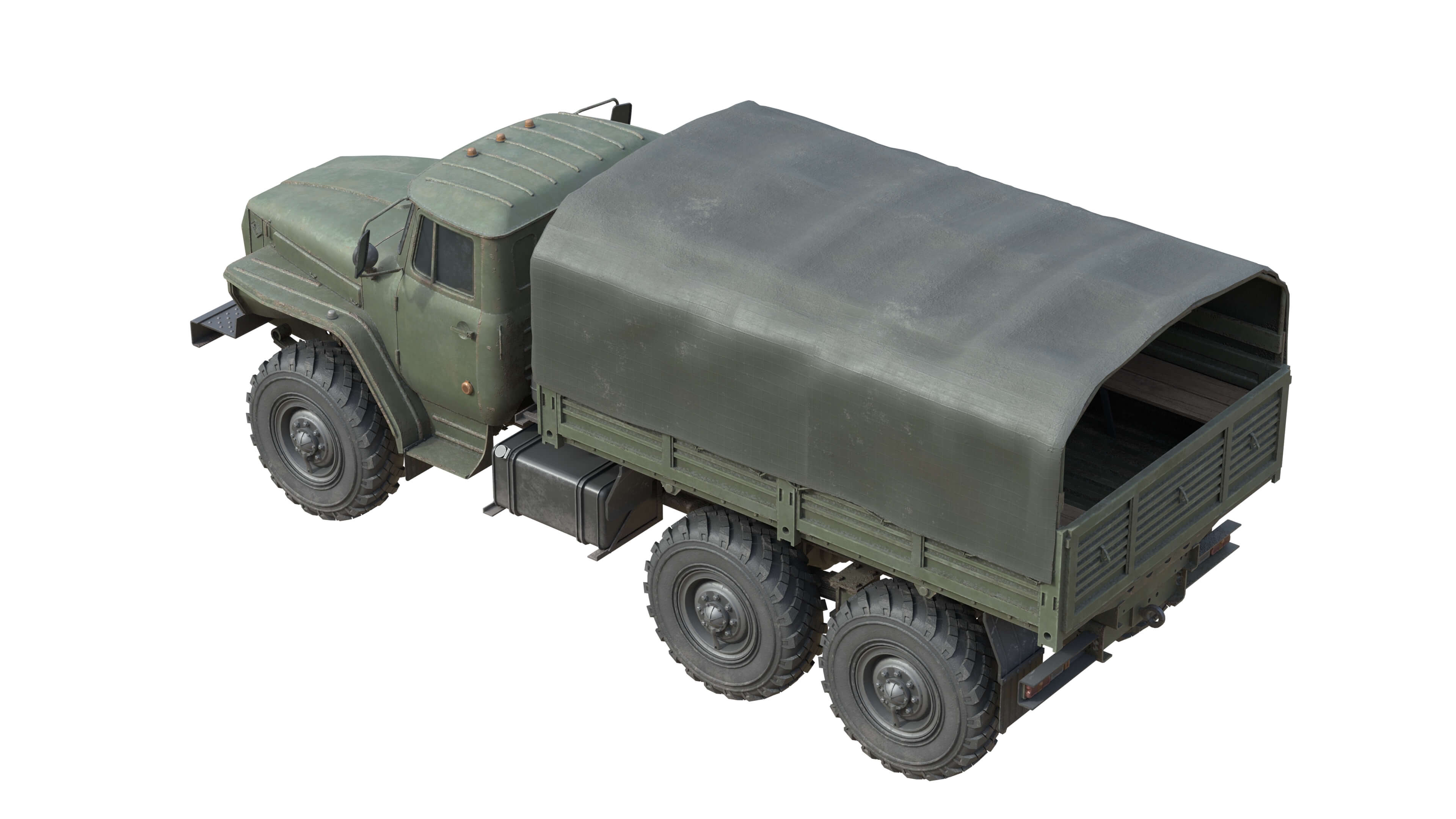 Ural 4320 Military Truck - 3D Model by 3dstudio