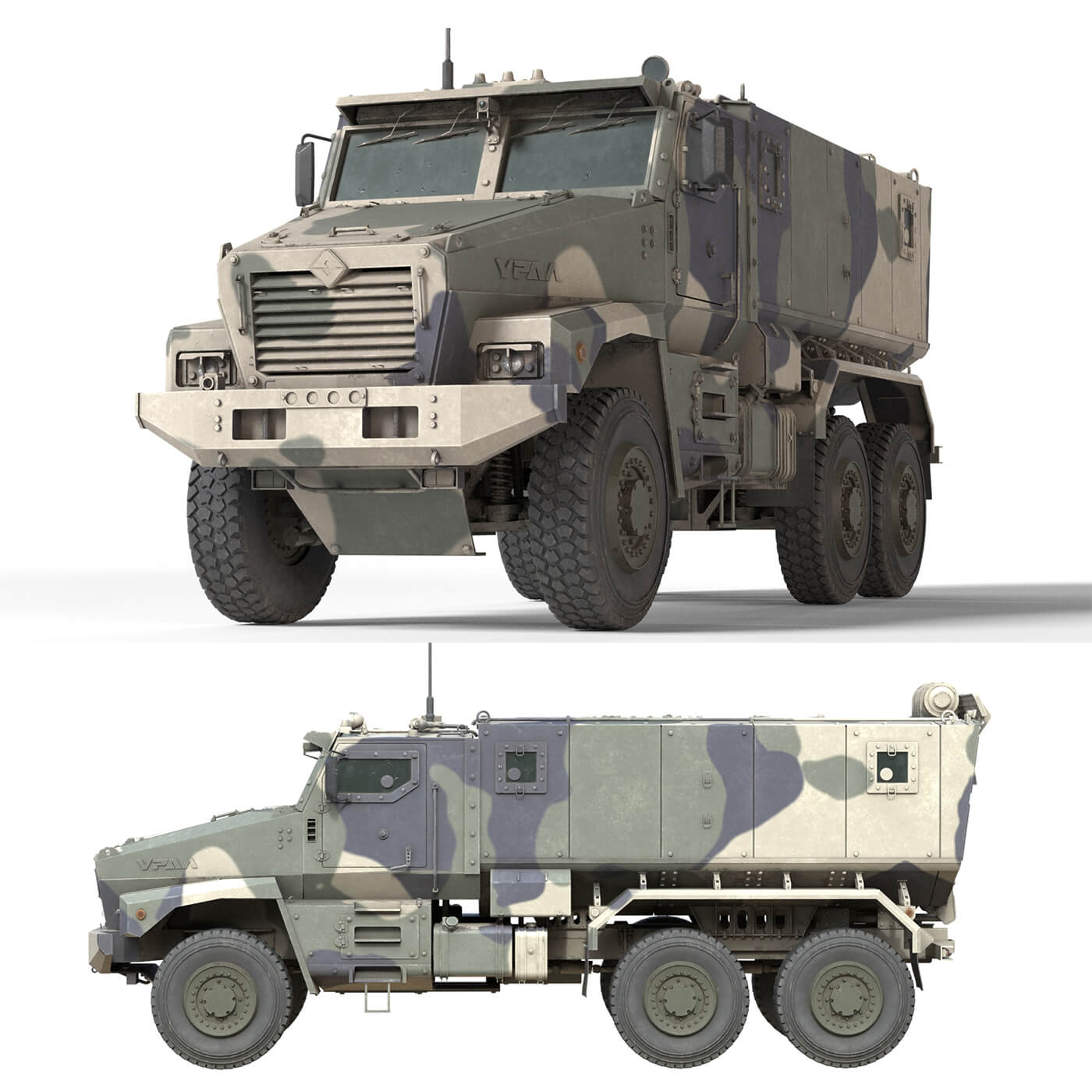 Ural Typhoon 63095 Camo - 3D Model by 3dstudio