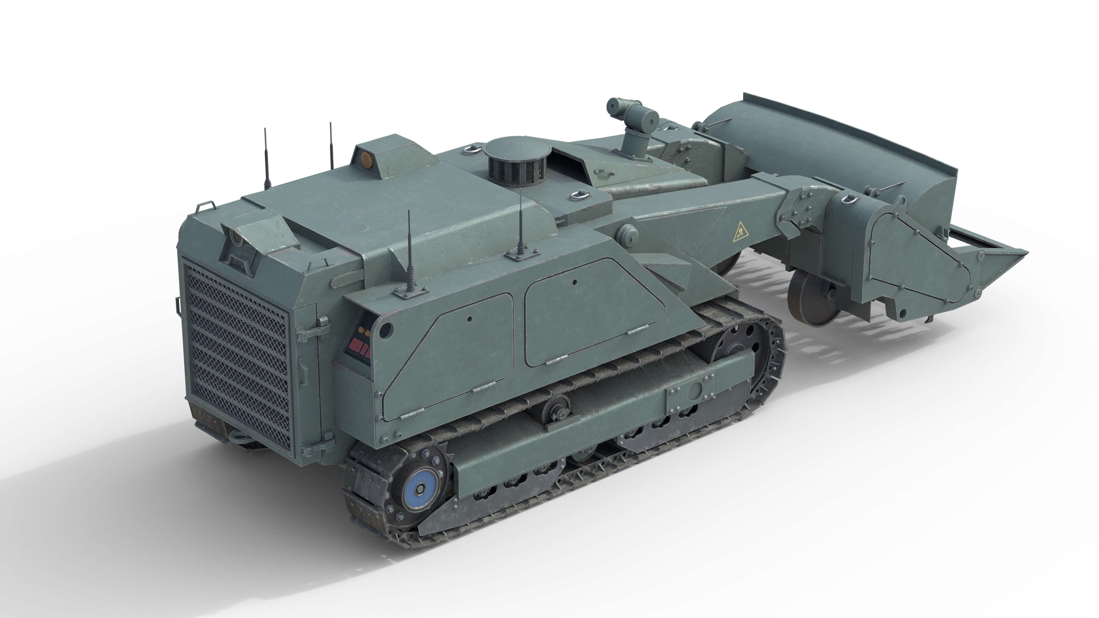 Uran 6 Mine Clearing Robot - 3D Model by 3dstudio