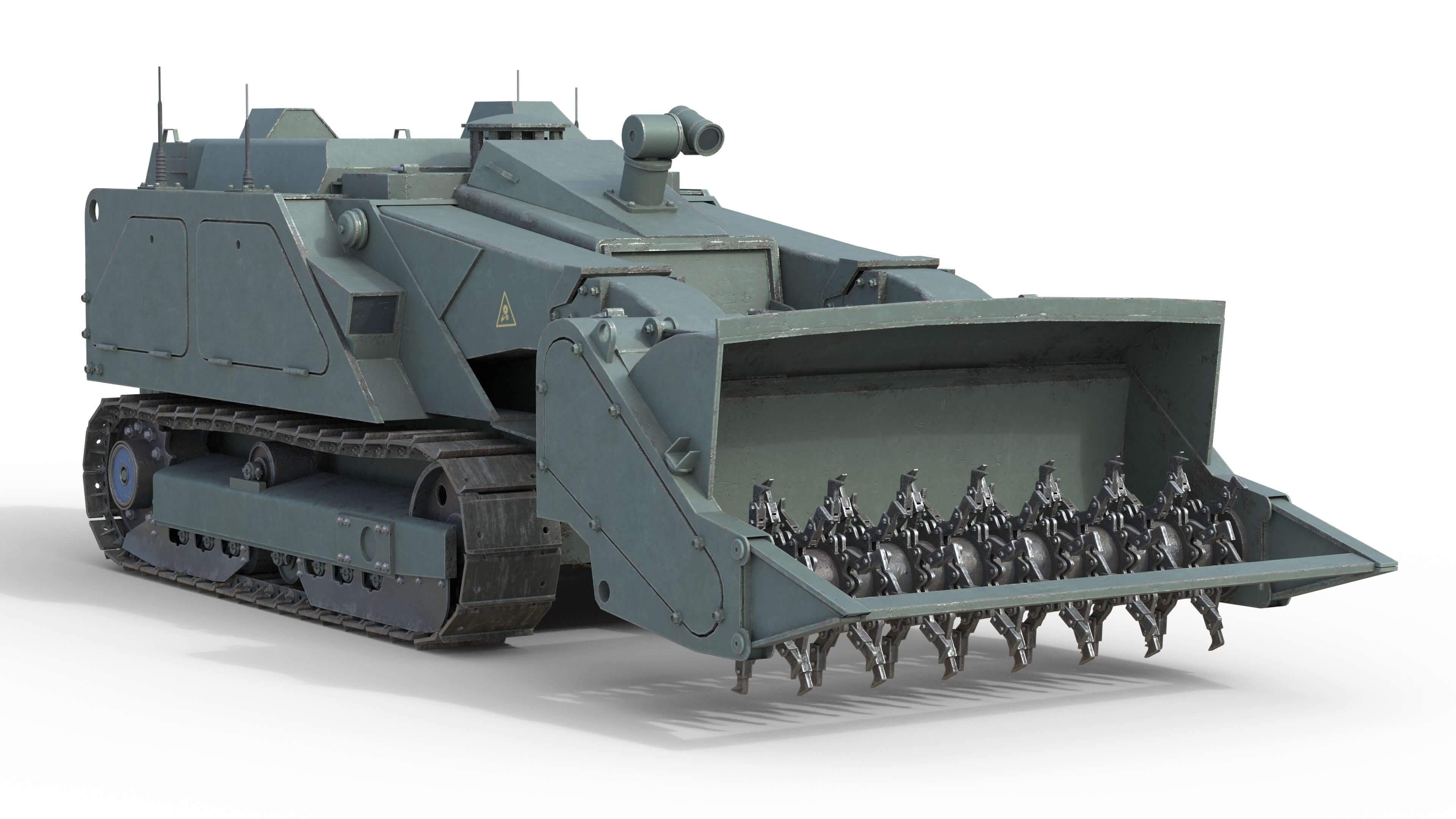 Uran 6 Mine Clearing Robot - 3D Model by 3dstudio