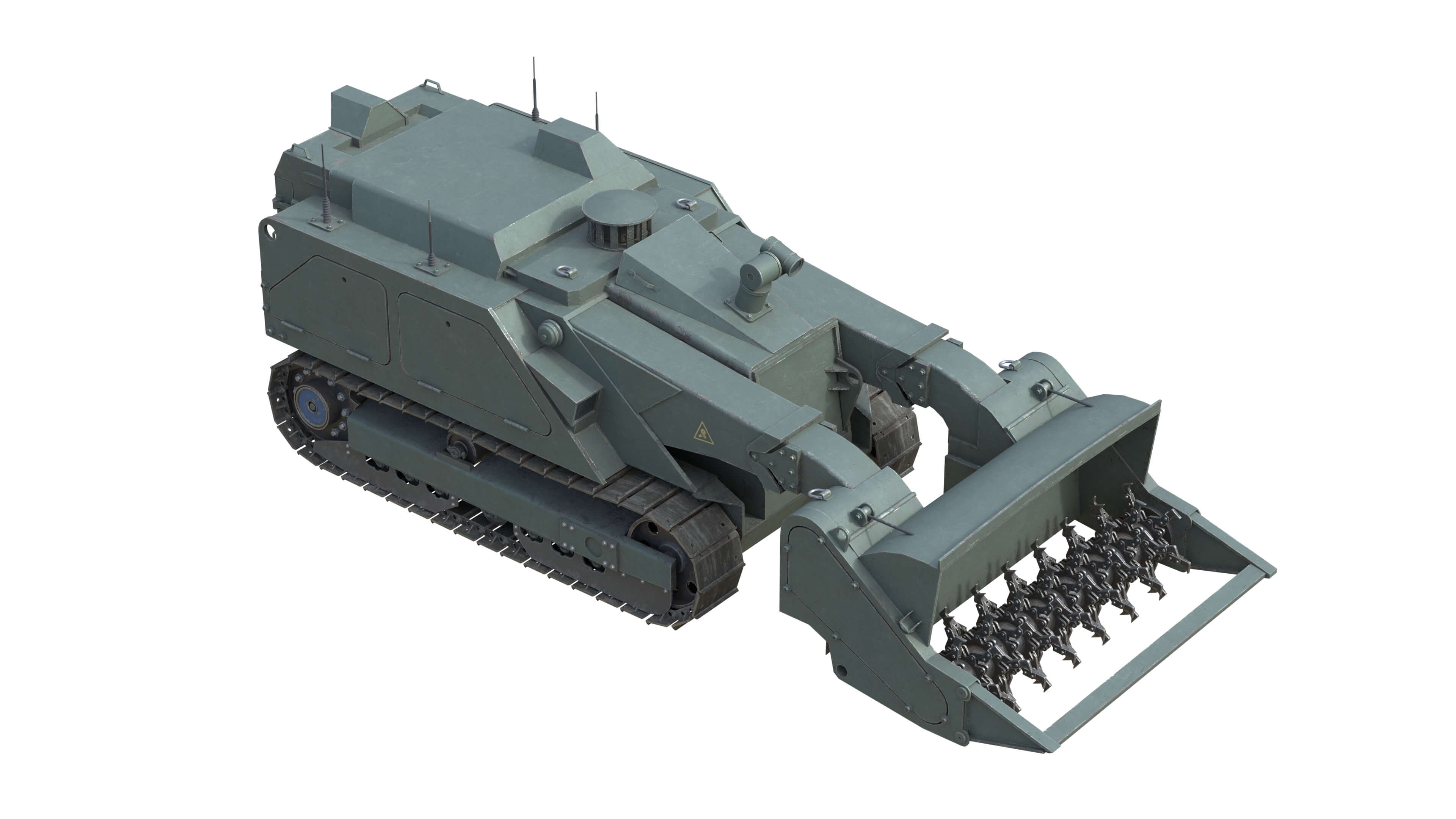 Uran 6 Mine Clearing Robot - 3D Model by 3dstudio