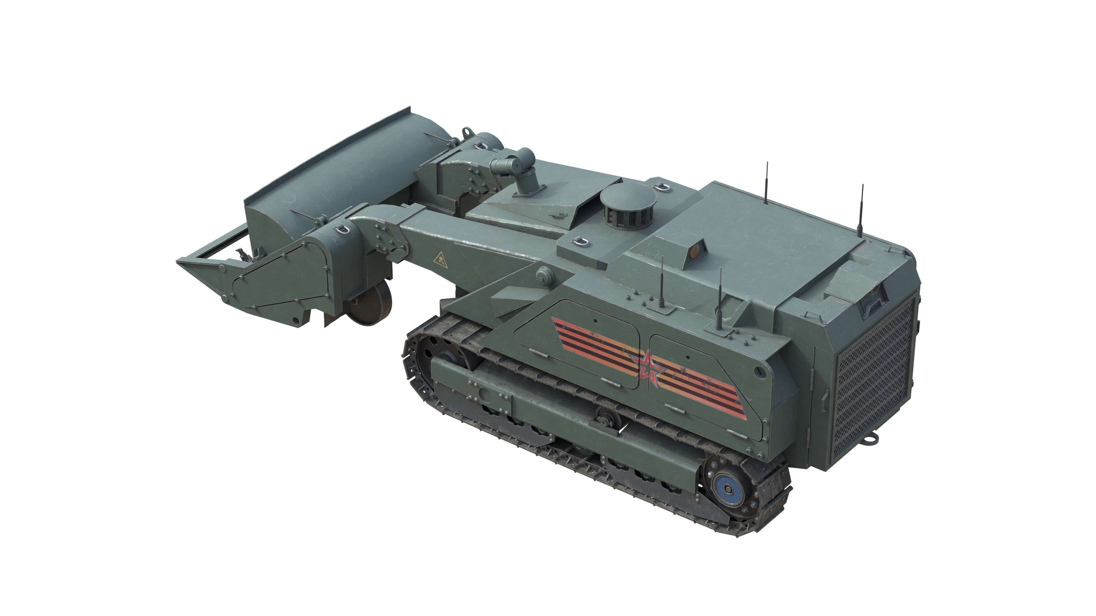 Uran 6 Mine Clearing Robot - 3D Model by 3dstudio