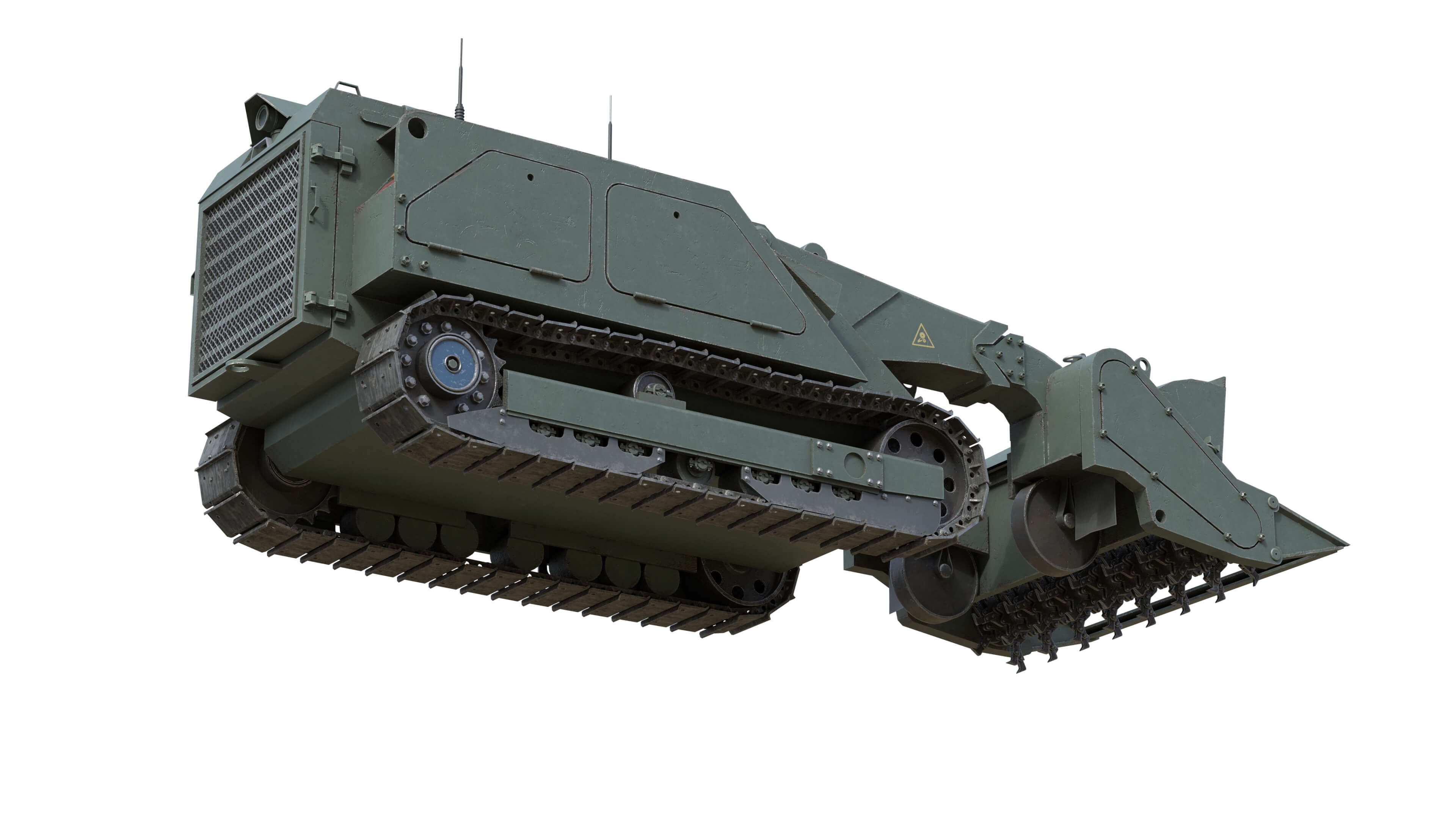 Uran 6 Mine Clearing Robot - 3D Model by 3dstudio