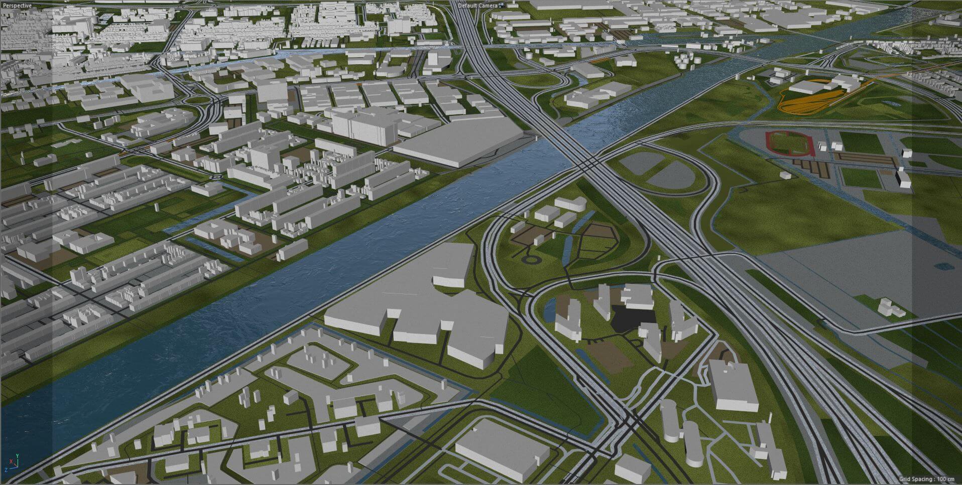 Utrecht Netherlands 50km - 3D Model by 3dstudio