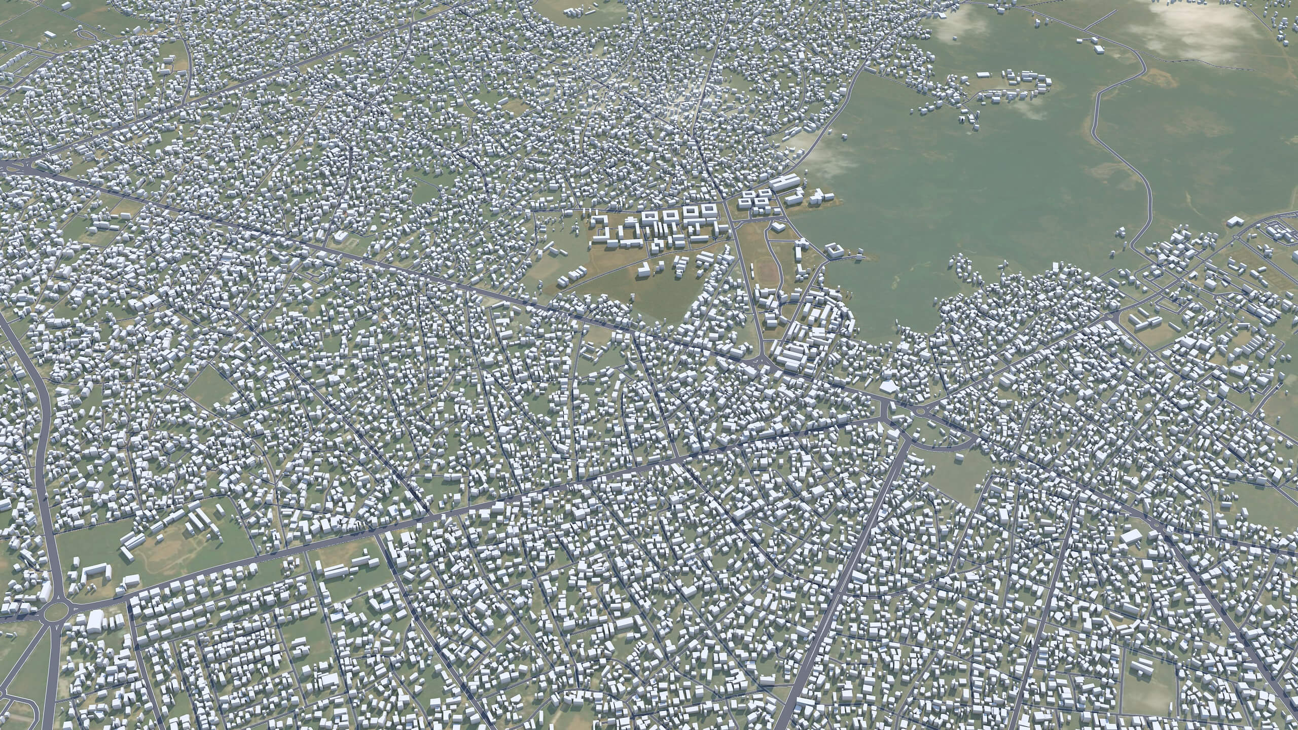 Uyo City Nigeria 3D Model 35km by 3dstudio