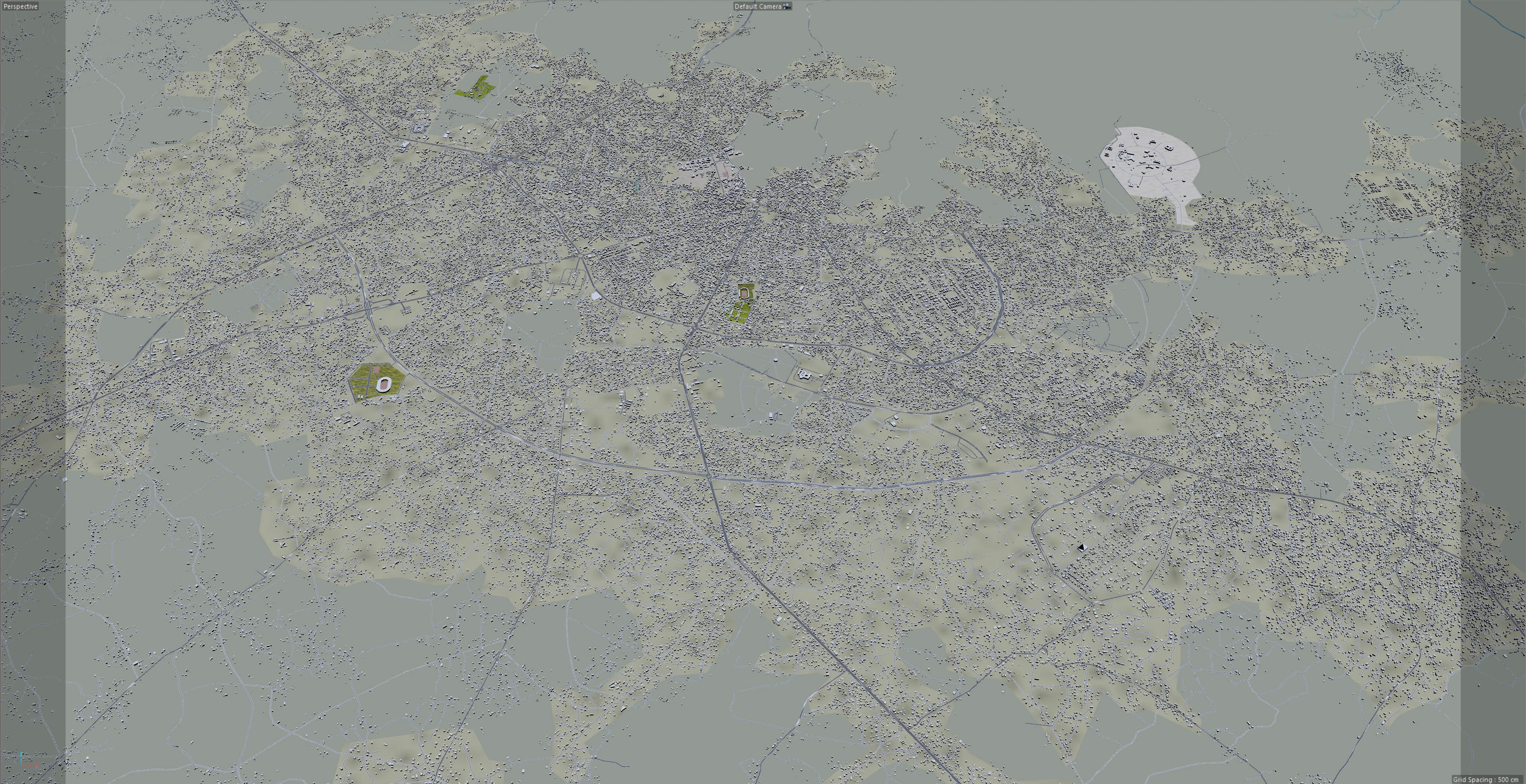 Uyo City Nigeria 3D Model 35km by 3dstudio