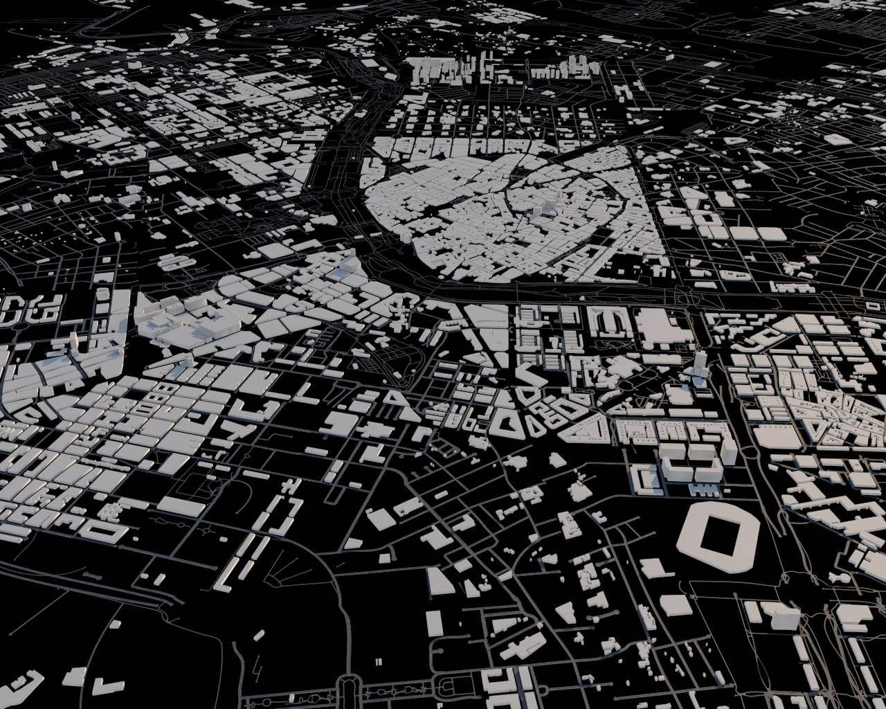 Valencia Spain - 3D Model by 3dstudio