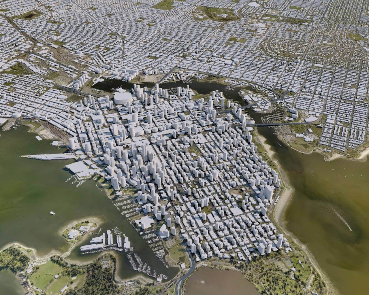 Vancouver Canada - 3D Model by 3dstudio