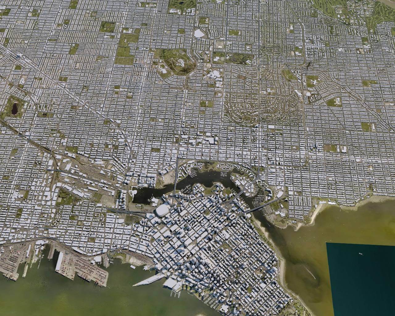 Vancouver Canada - 3D Model by 3dstudio