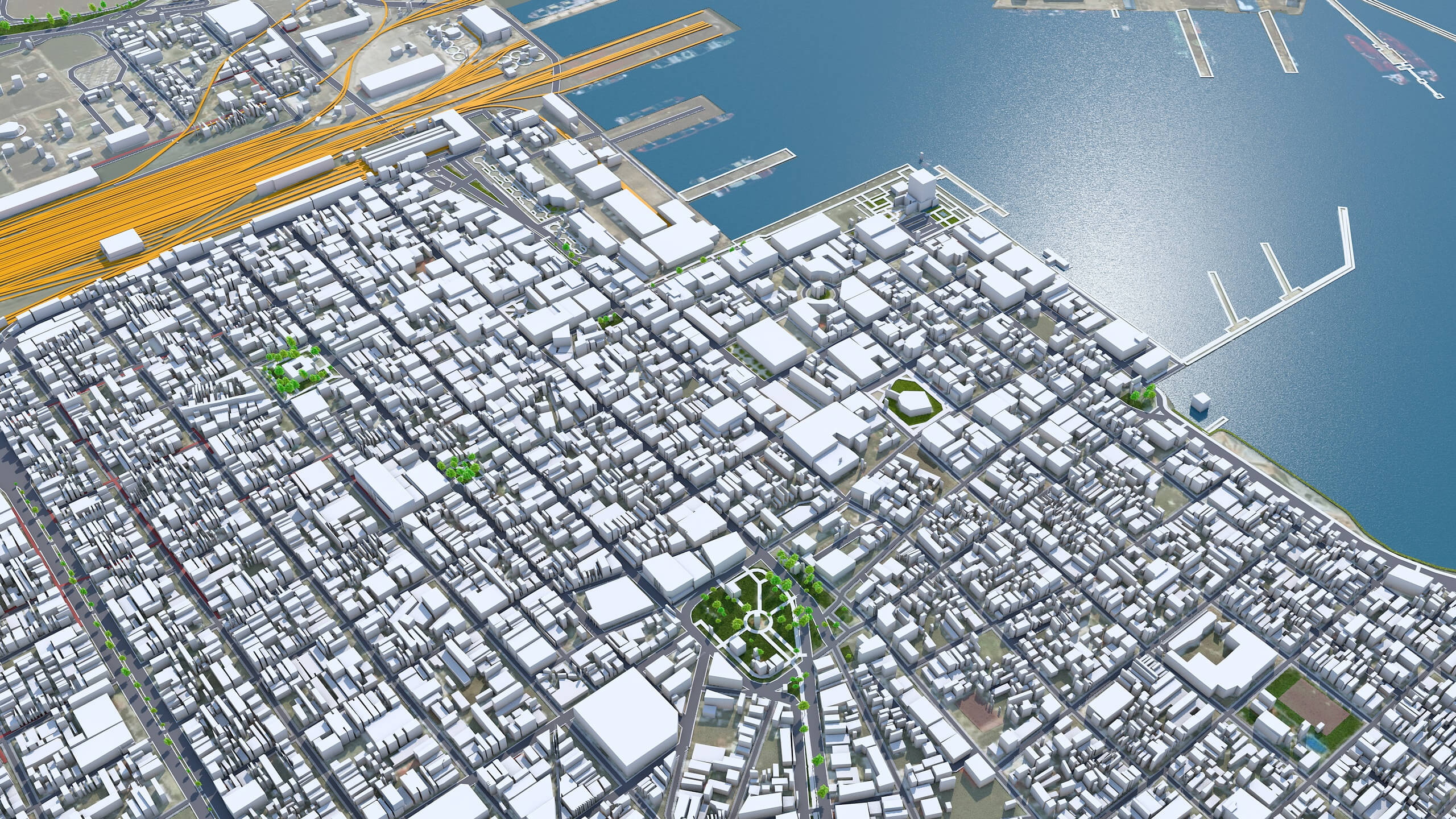 Veracruz City Mexico 3D Model 20km by 3dstudio