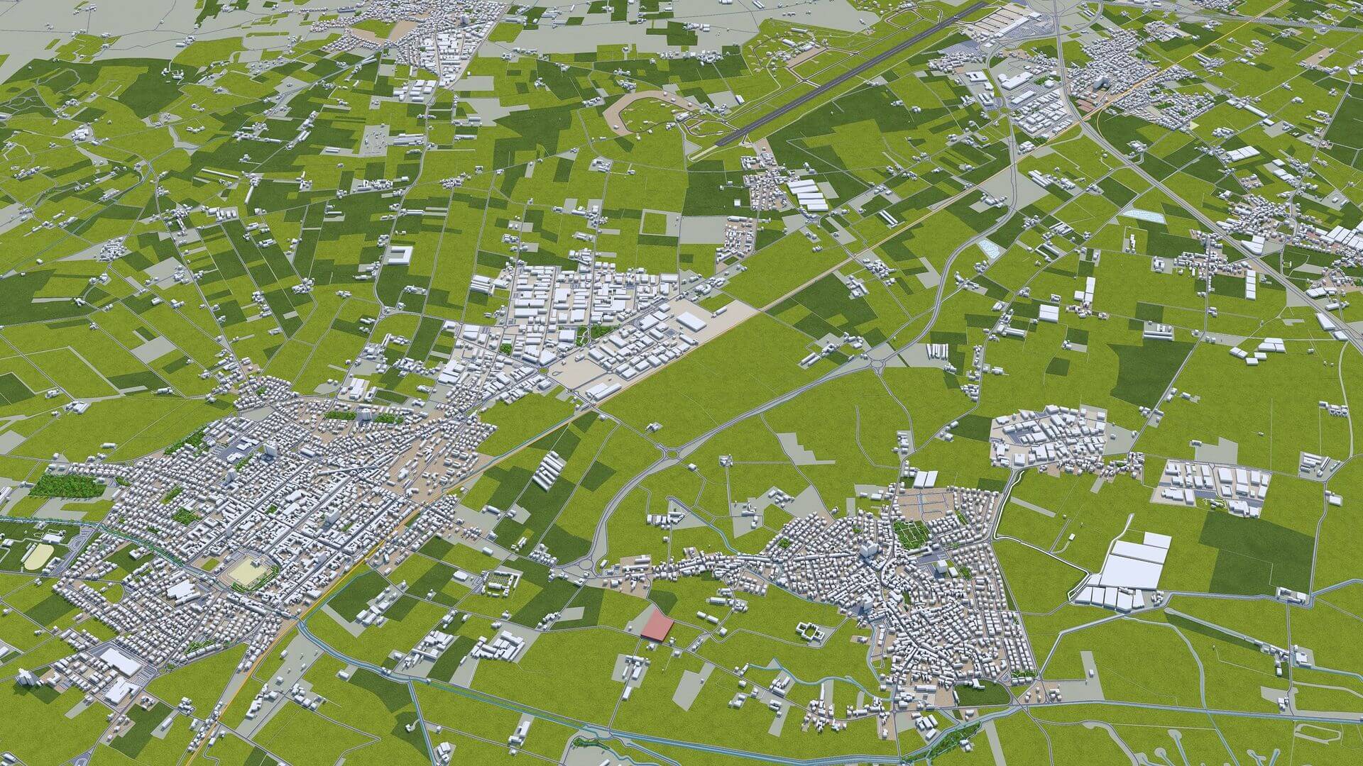 Verona, Italy 120km - 3D Model by 3dstudio