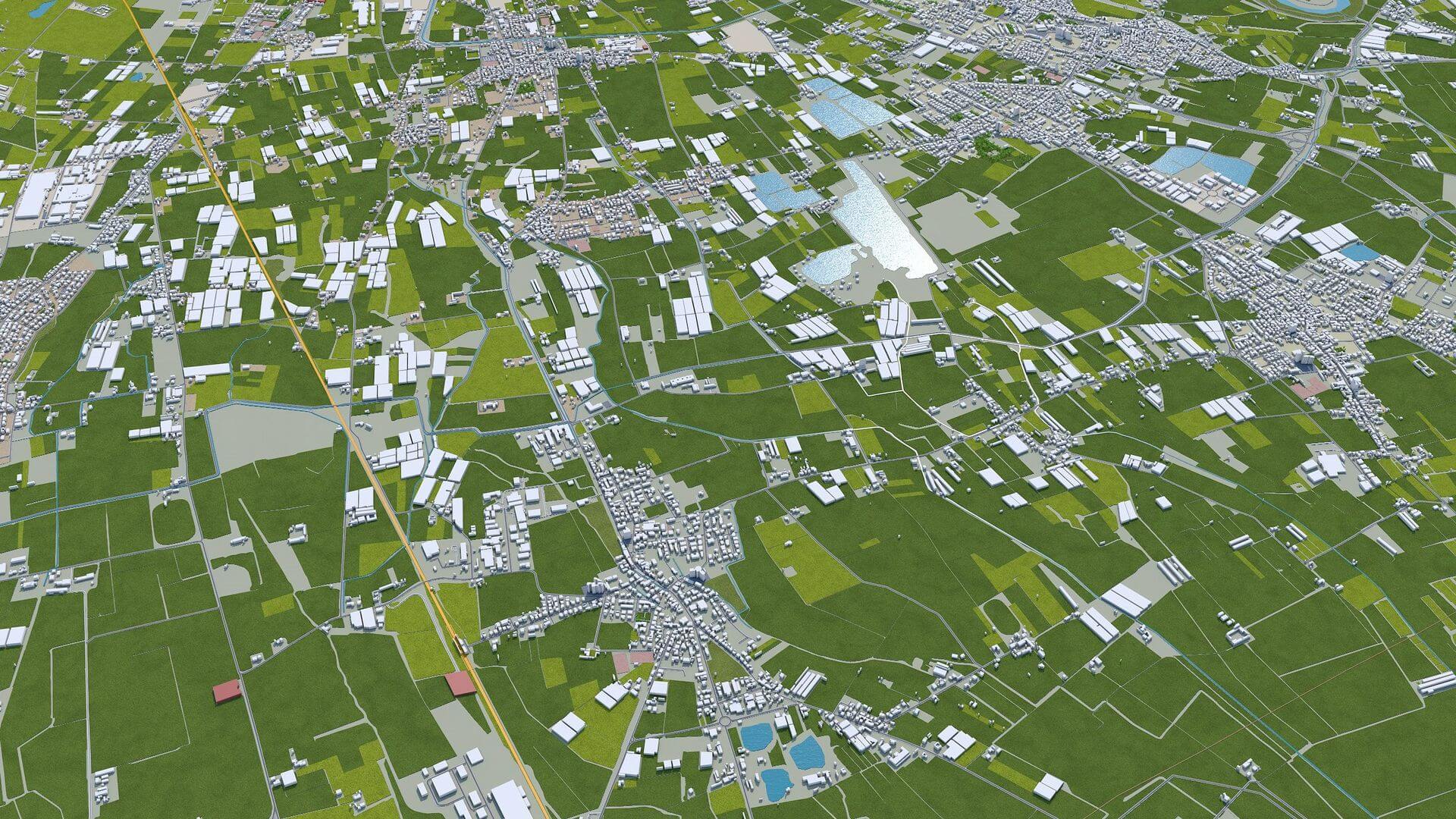 Verona, Italy 120km - 3D Model by 3dstudio