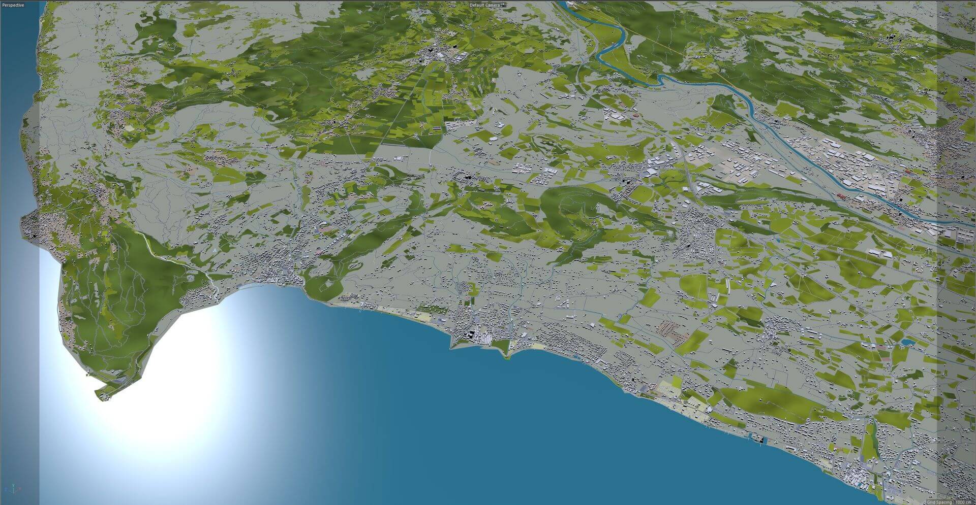 Verona, Italy 120km - 3D Model by 3dstudio