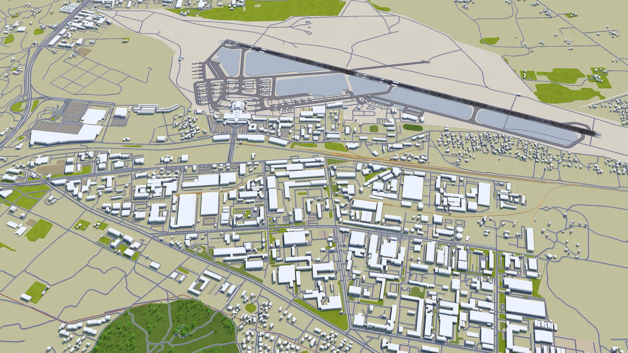 Vilnius Airport - 3D Model by 3dstudio