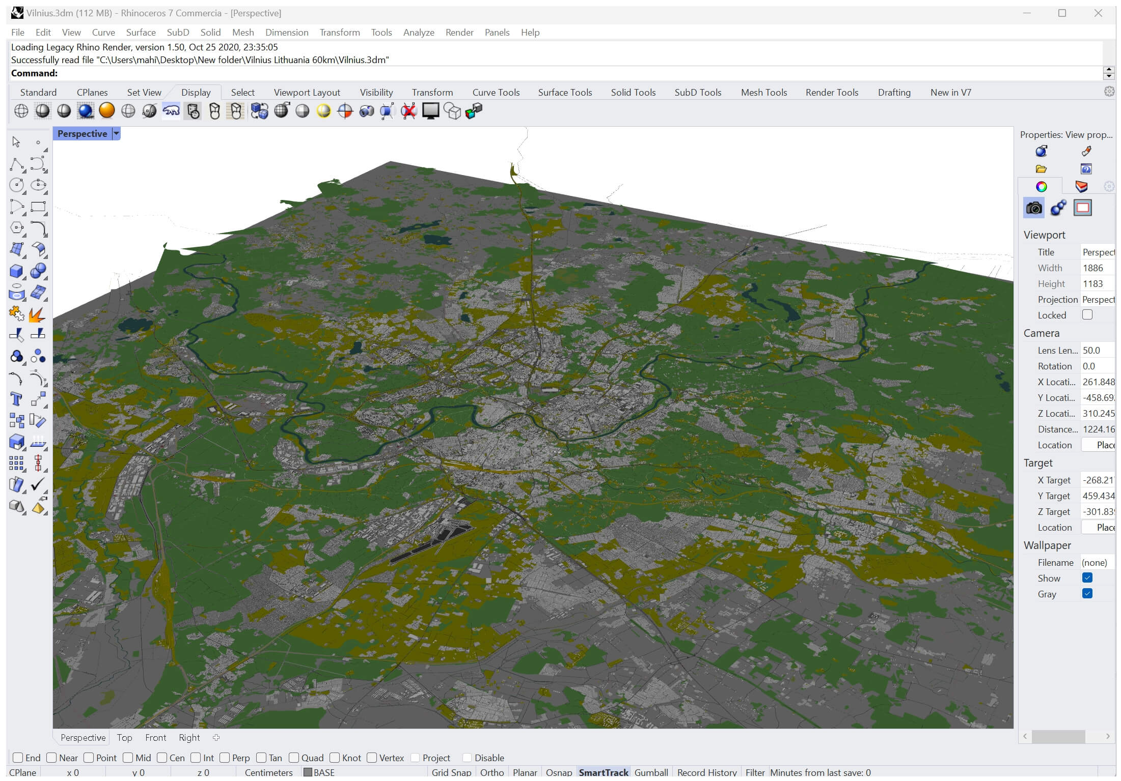 Vilnius, Lithuania 60km - 3D Model by 3dstudio