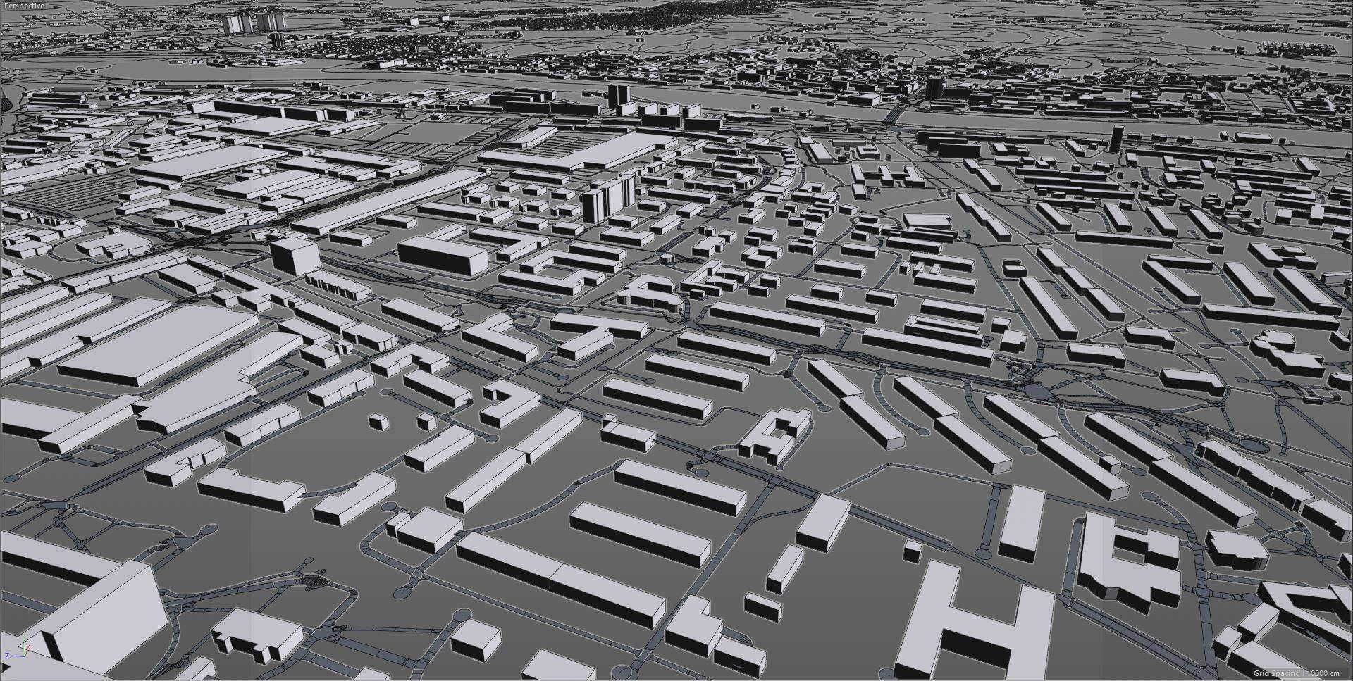 Vilnius Lithuania - 3D Model by 3dstudio