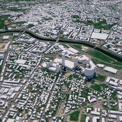 Vilnius Lithuania - 3D Model by 3dstudio