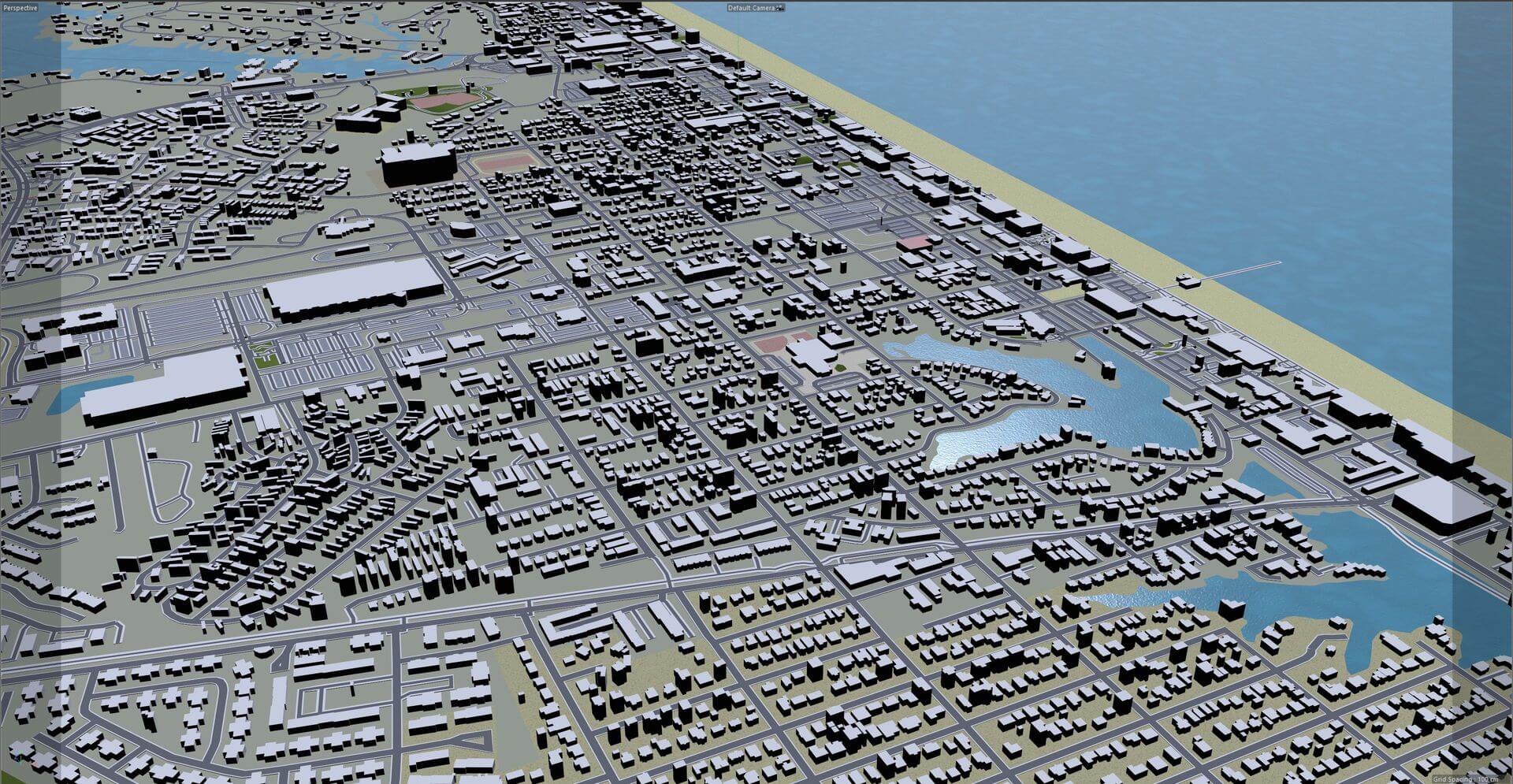 Virginia Beach, Virginia USA 60km - 3D Model by 3dstudio