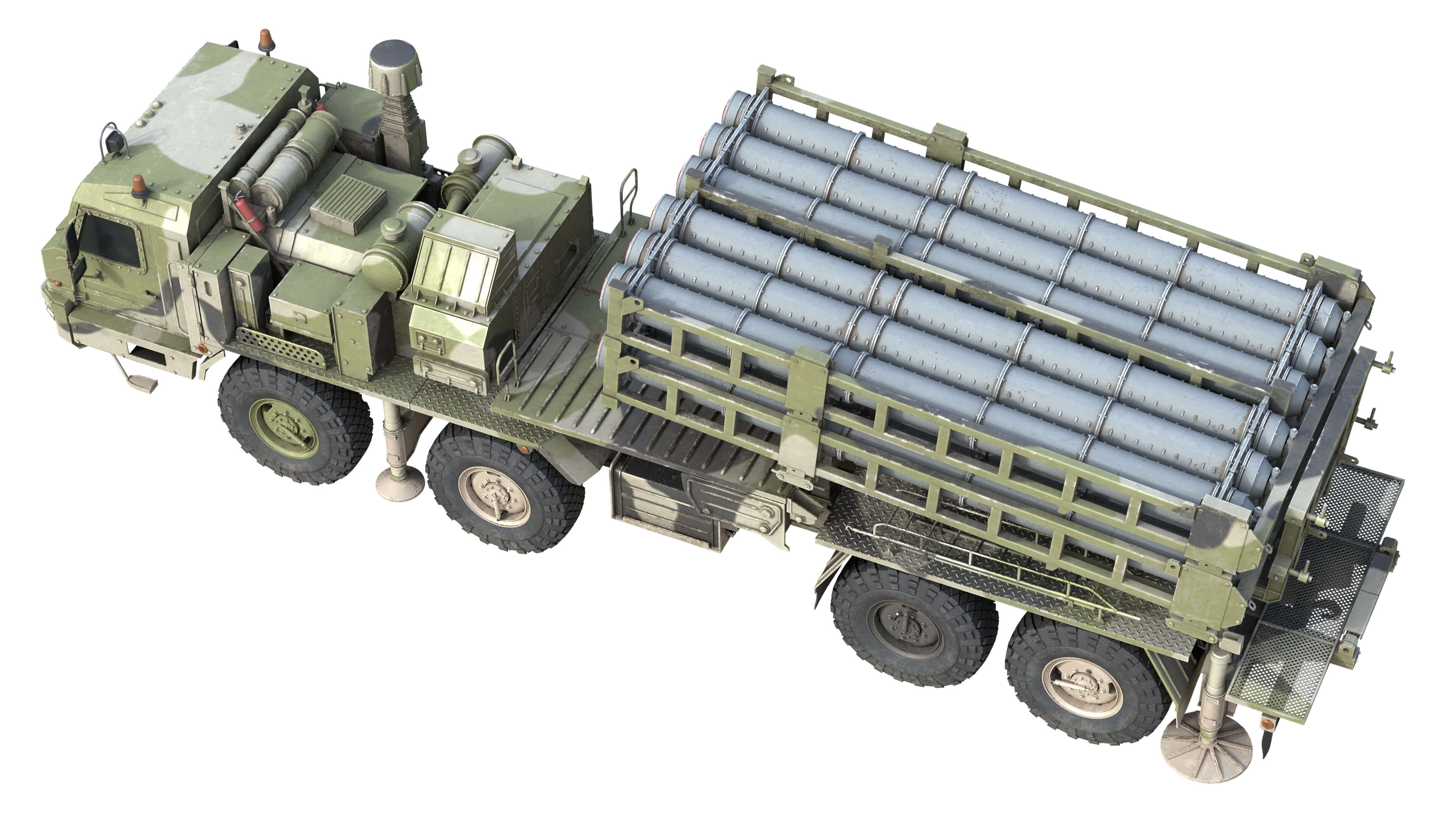 Vityaz S350E Missile Launcher - 3D Model by 3dstudio