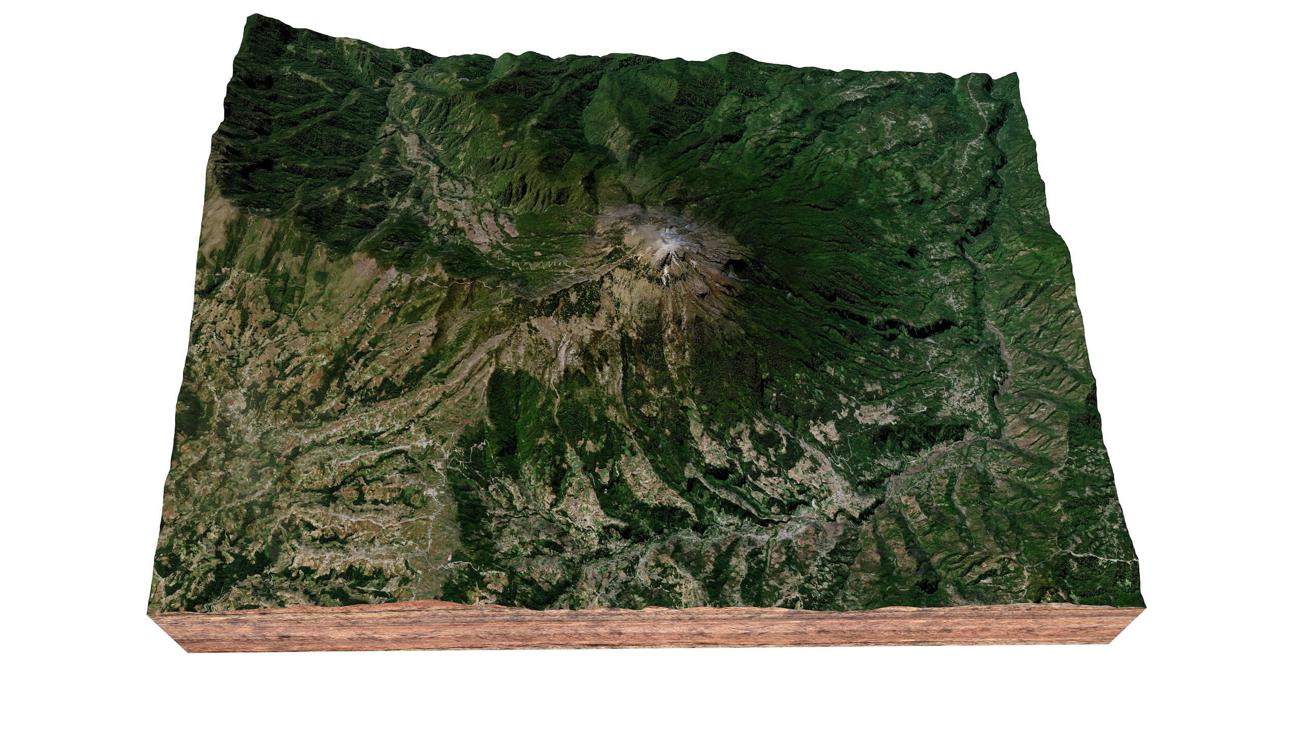 Volcan Tajumulco Stratovolcano Guatemala Terrain 3D Model by 3dstudio