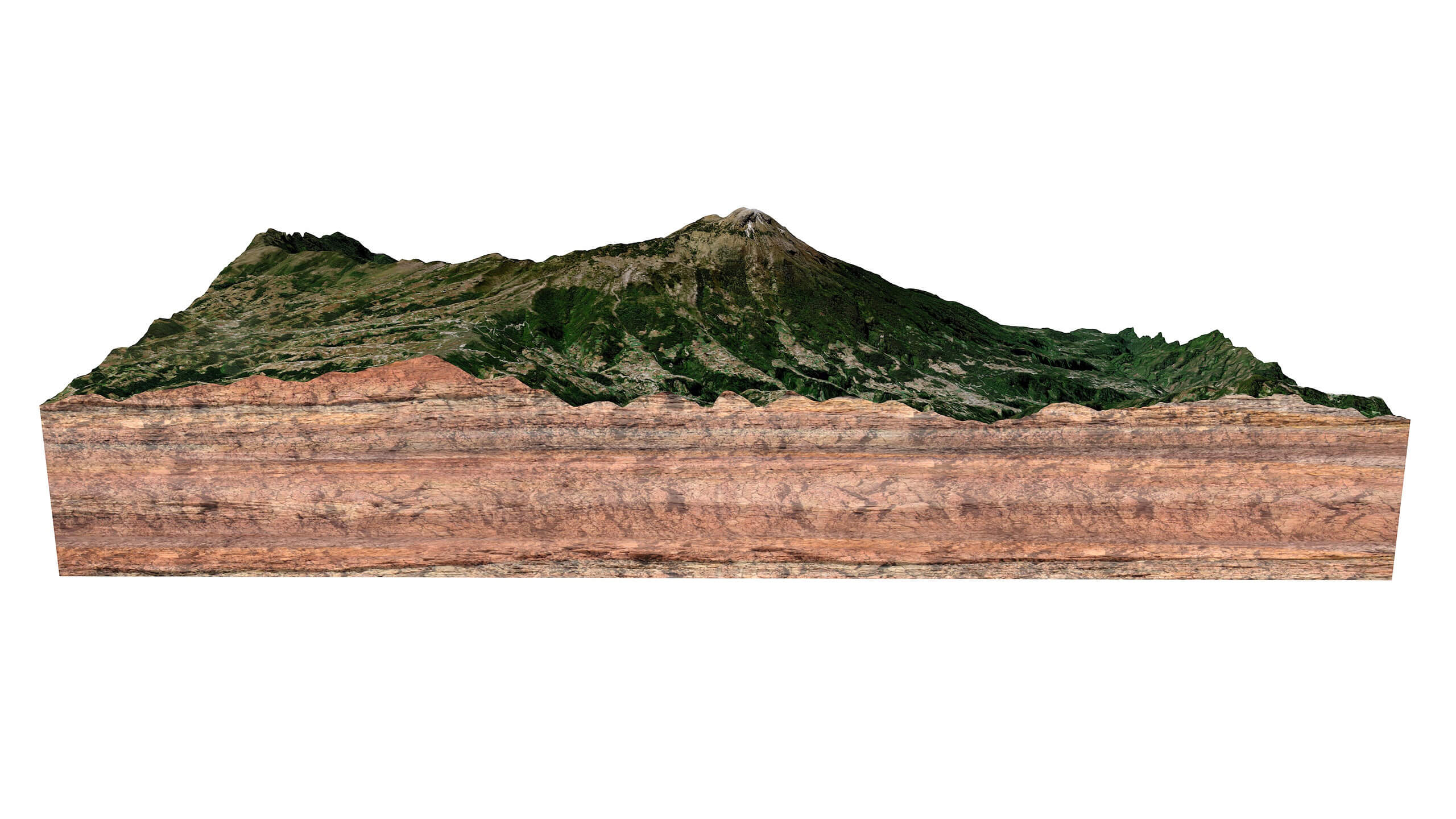 Volcan Tajumulco Stratovolcano Guatemala Terrain 3D Model by 3dstudio