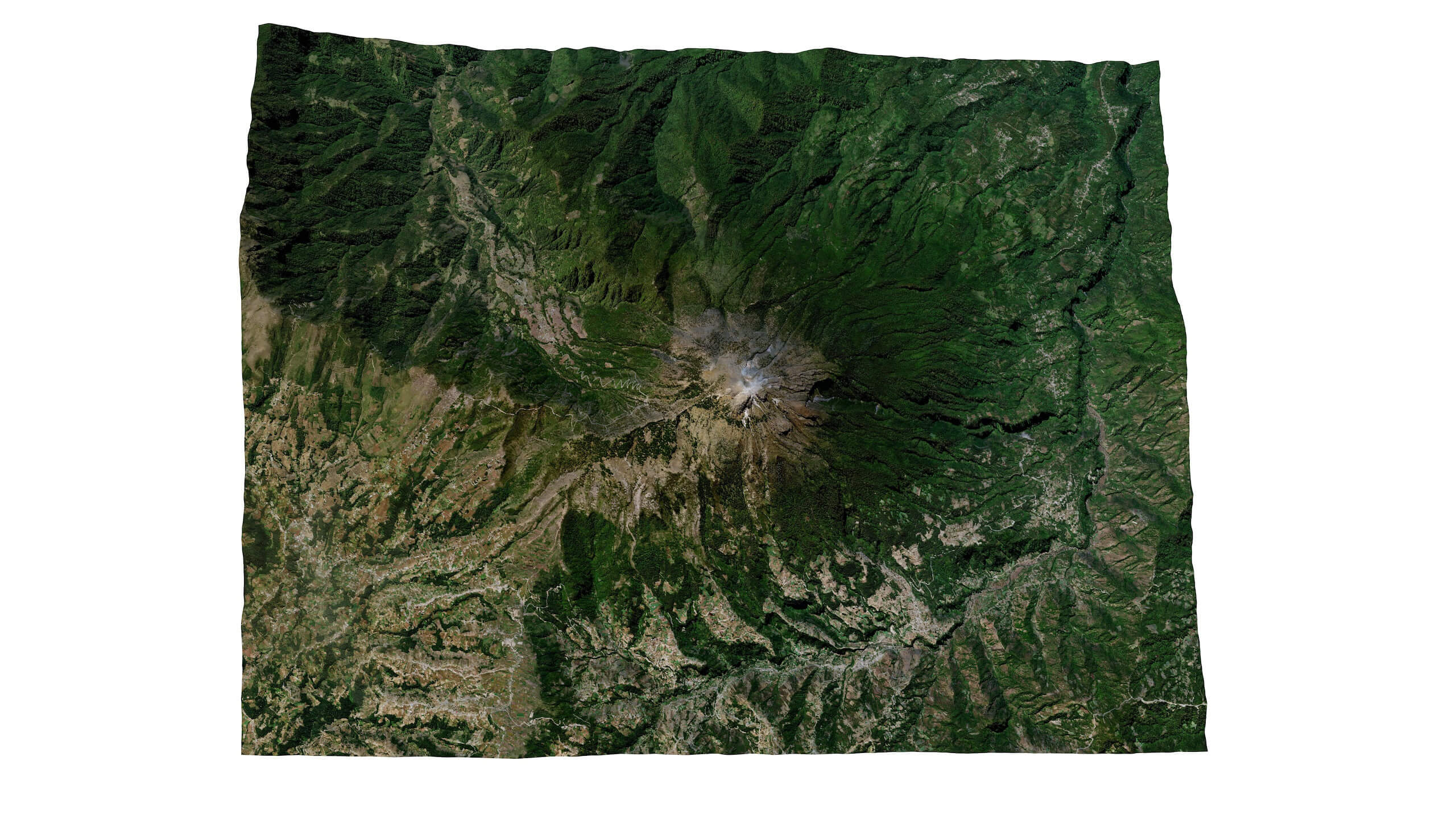 Volcan Tajumulco Stratovolcano Guatemala Terrain 3D Model by 3dstudio