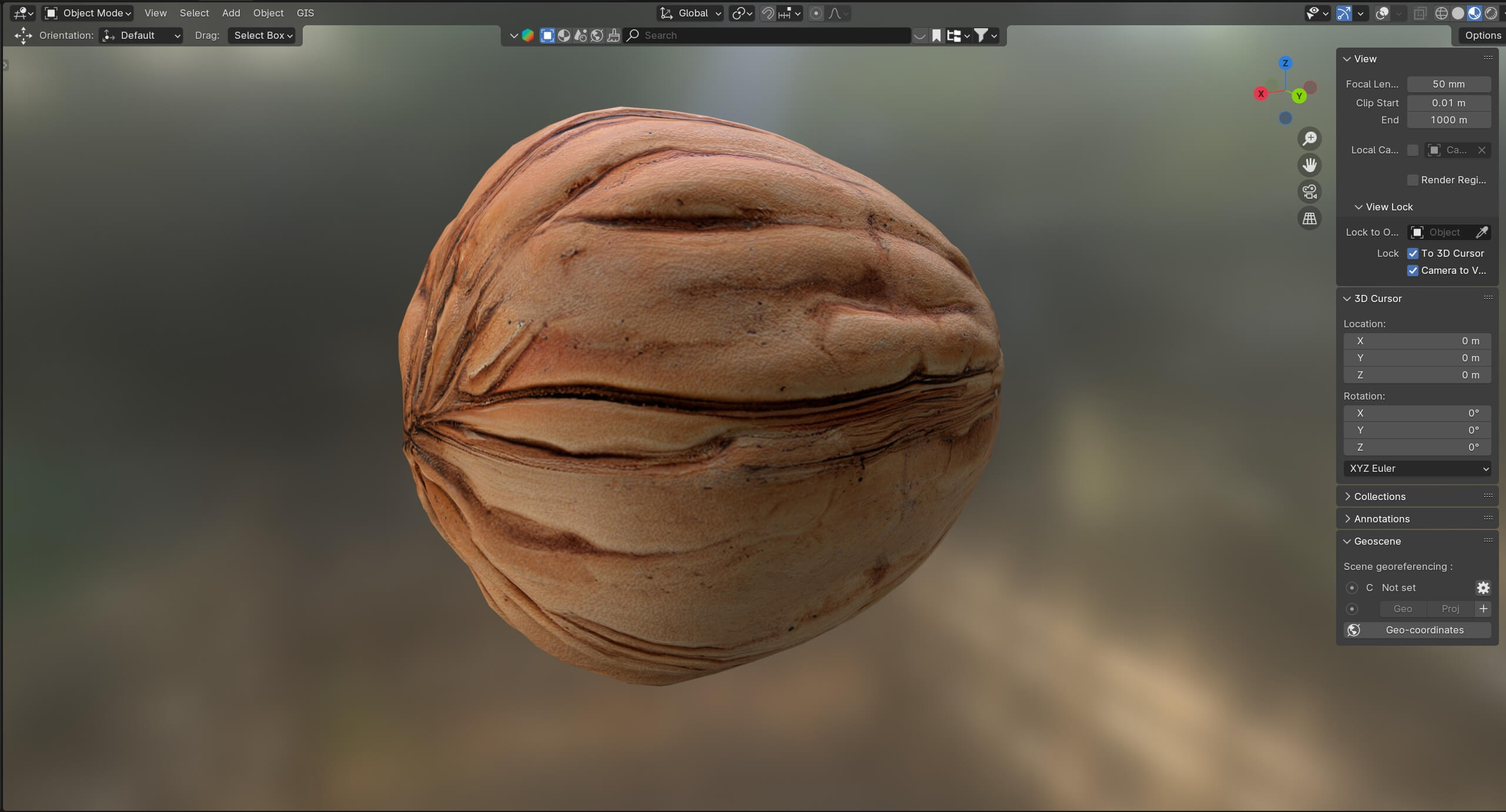 Walnut v1 3d model by 3dstudio