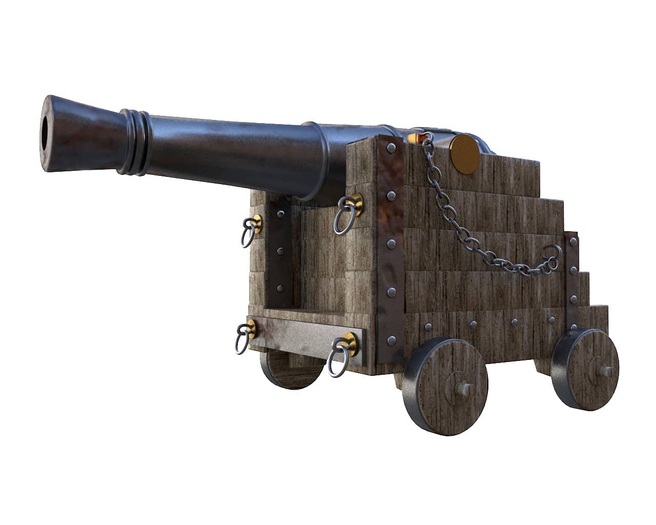 War Canon 3D Model by 3dstudio