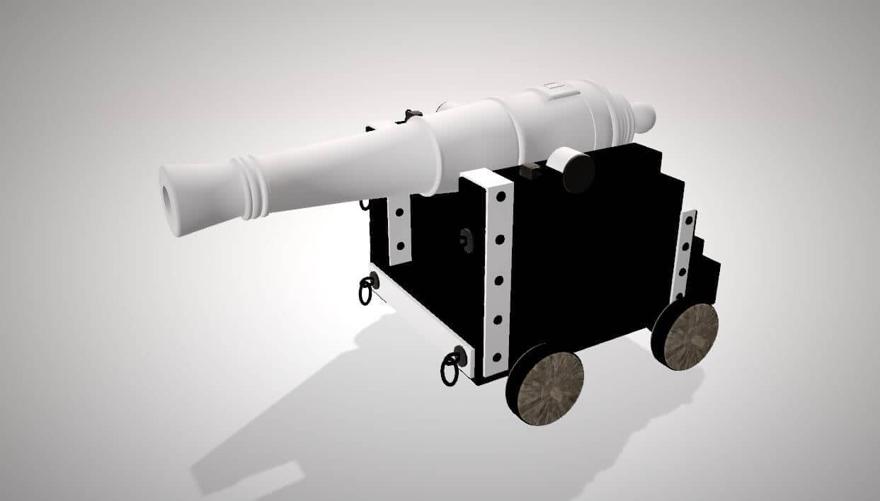 War Canon 3D Model by 3dstudio