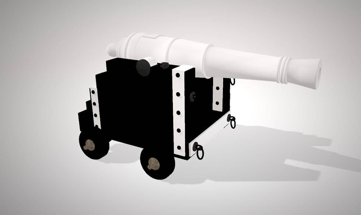 War Canon 3D Model by 3dstudio